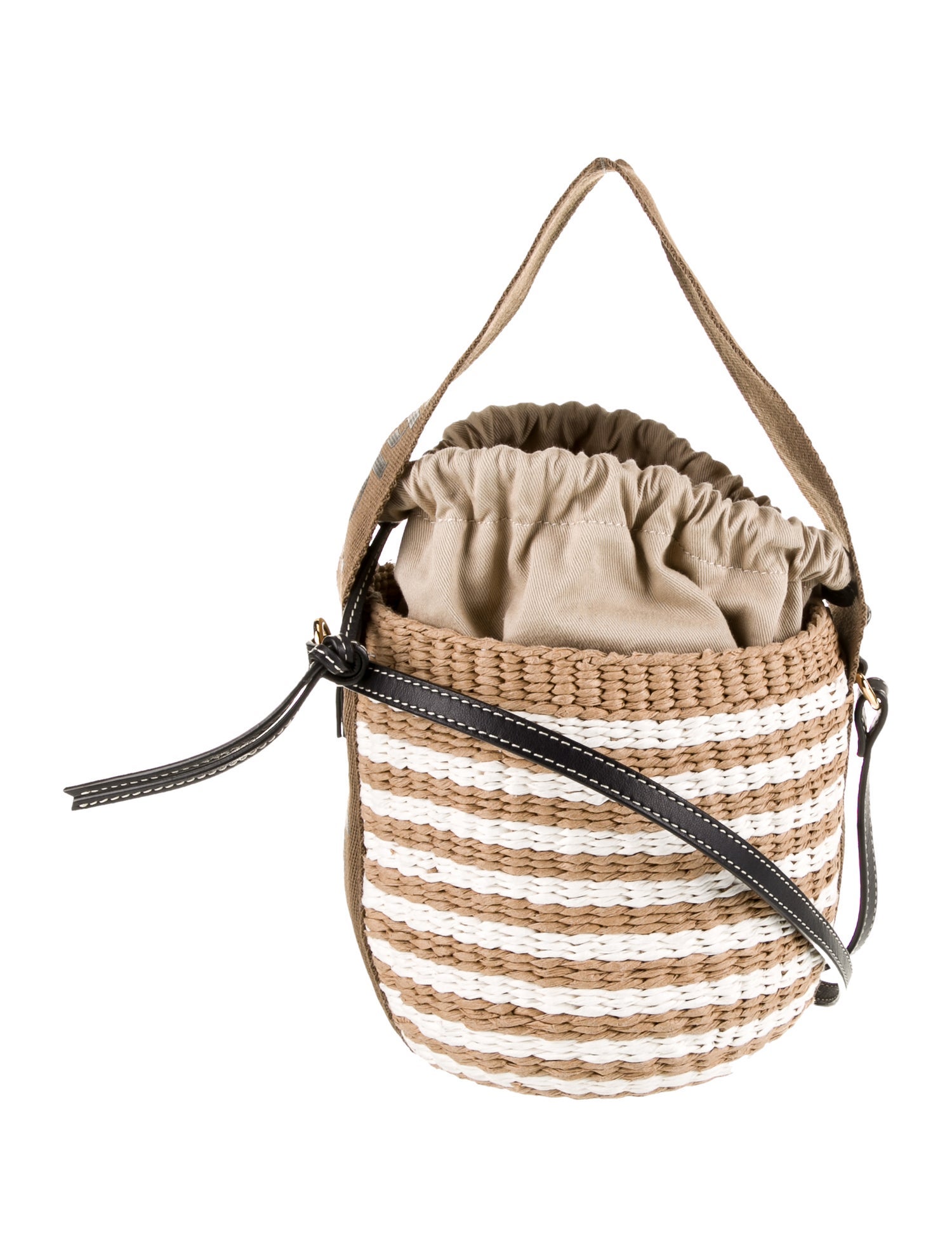 Chloe x Mifuko Patterned Raffia Bucket Bag - Neutrals Bucket Bags ...