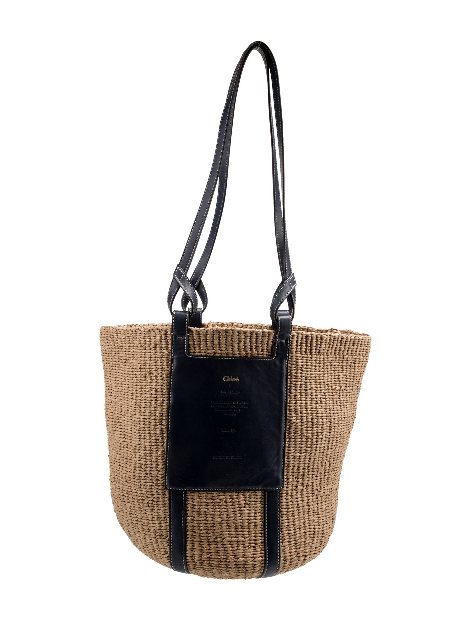 Chloe x Mifuko Leather-Trimmed Tote Bag - Neutrals Totes, Handbags ...