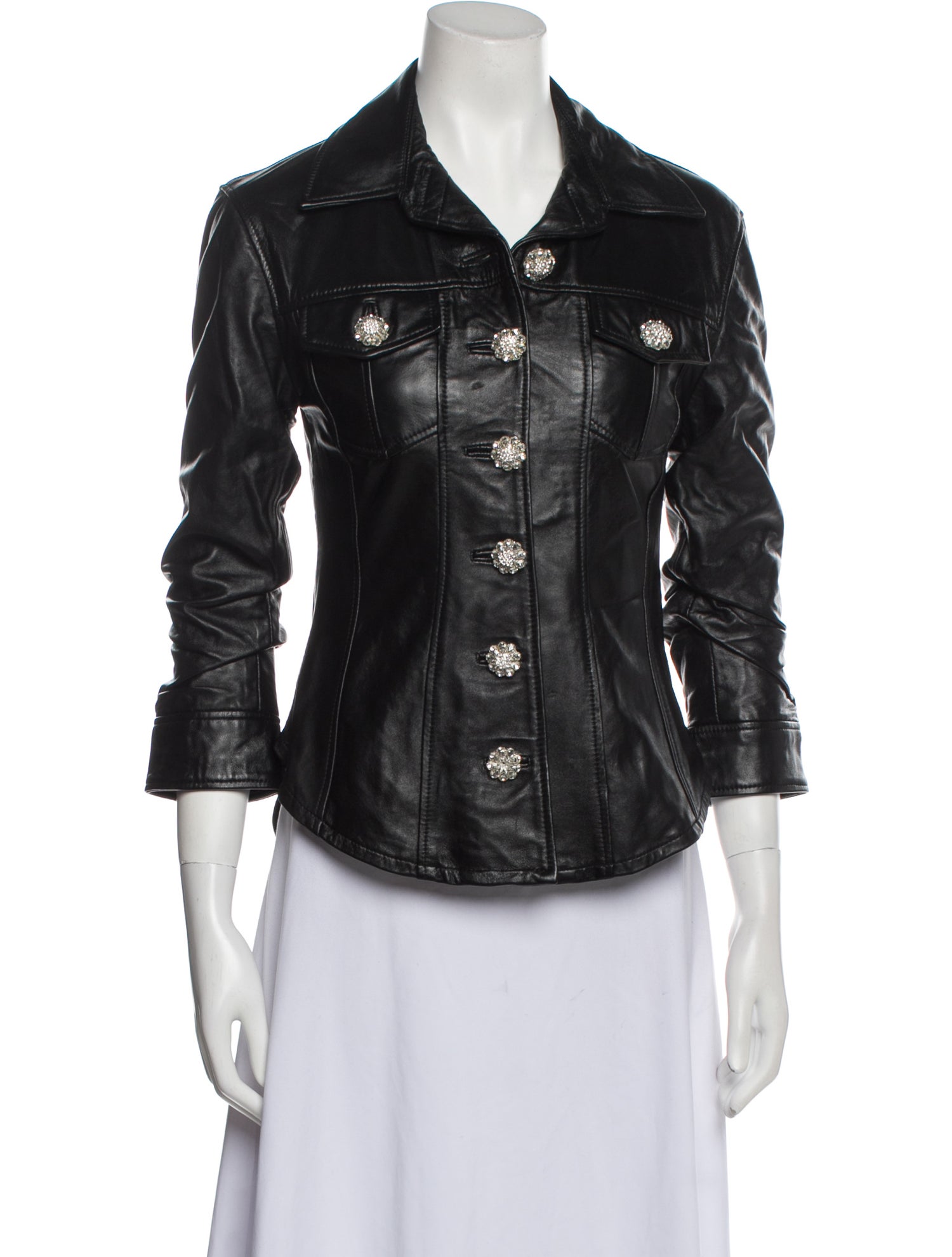 Cinq à Sept Leather Biker Jacket w/ Tags - Black Jackets, Clothing ...