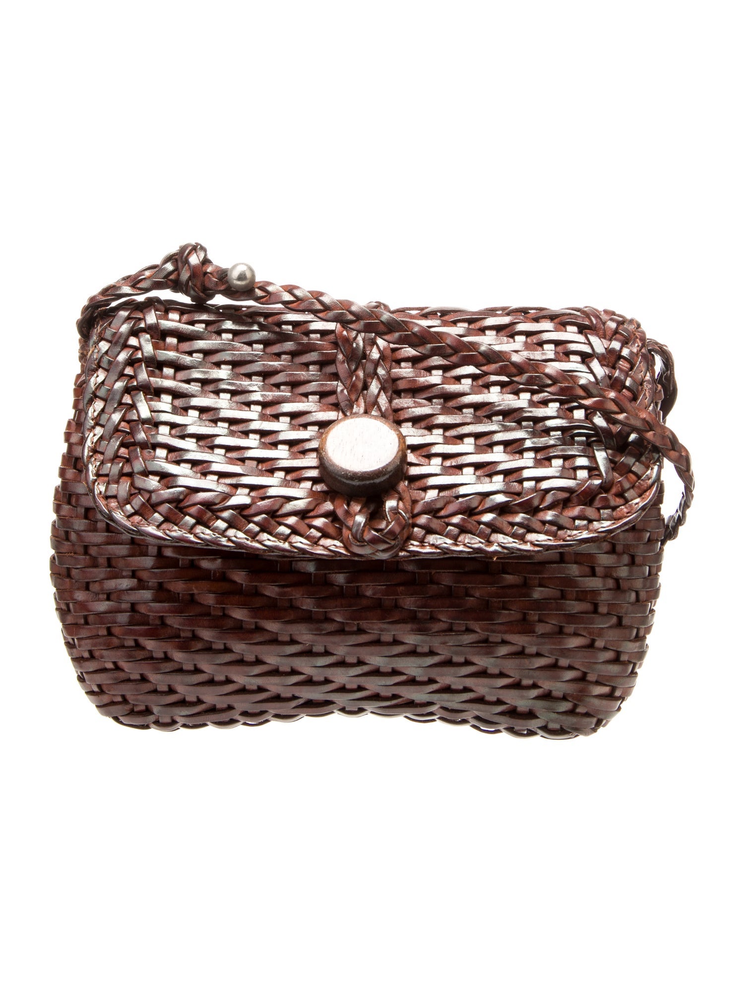 Cosci Braided Leather Crossbody Bag - Brown Shoulder Bags, Handbags ...