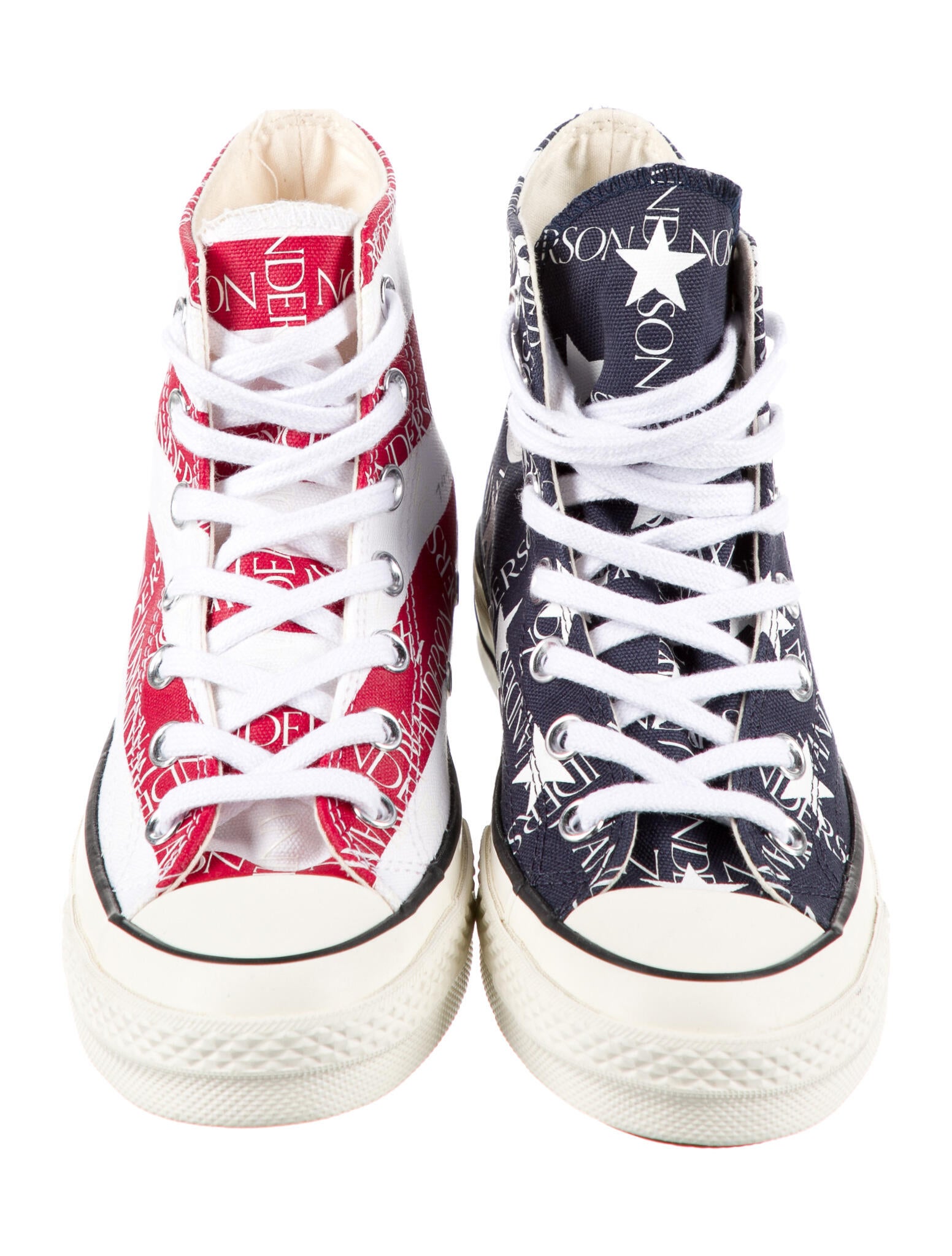 Converse J.W. Anderson Printed Sneakers w/ Tags - Blue Sneakers, Shoes ...