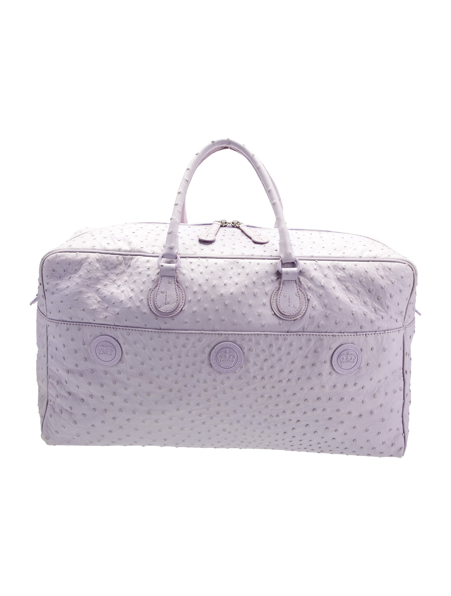 Christopher King Ostrich Weekender Bag - Purple Luggage and Travel ...