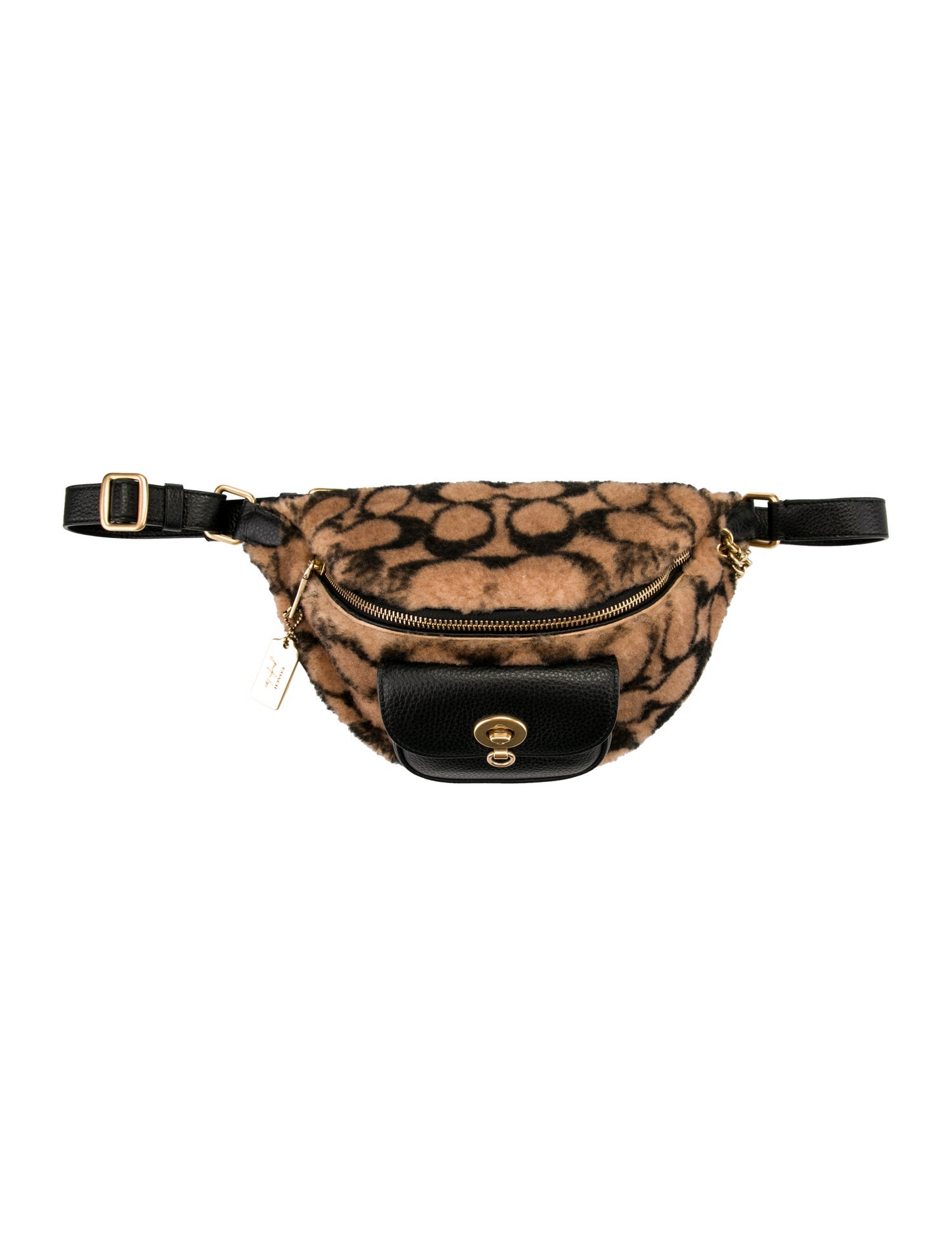 Coach x Jennifer Lopez Shearling Belt Bag w/ Tags - Brown Waist Bags ...