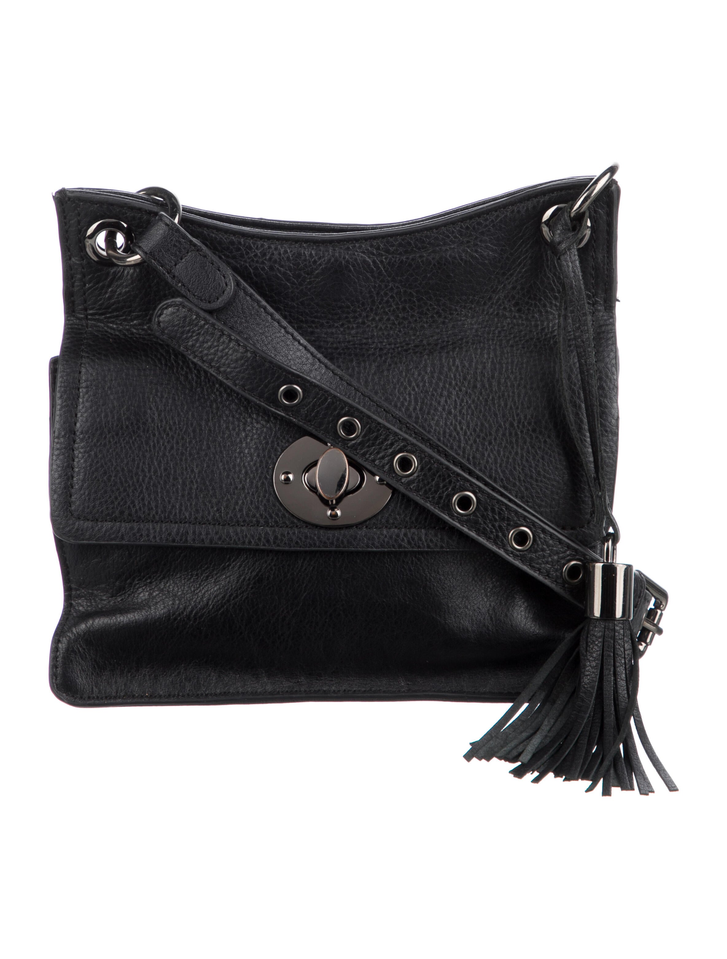 Clements Ribeiro Leather Shoulder Bag - Black Crossbody Bags, Handbags ...