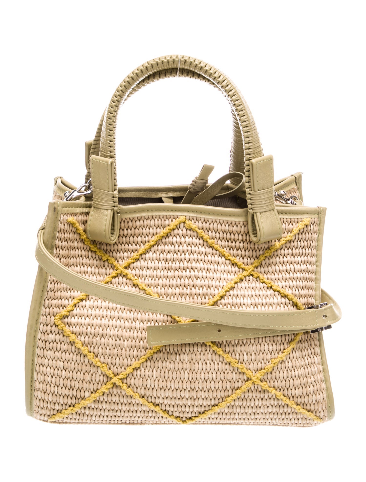 Callista Raffia Shoulder Bag w/ Tags - Neutrals Crossbody Bags ...