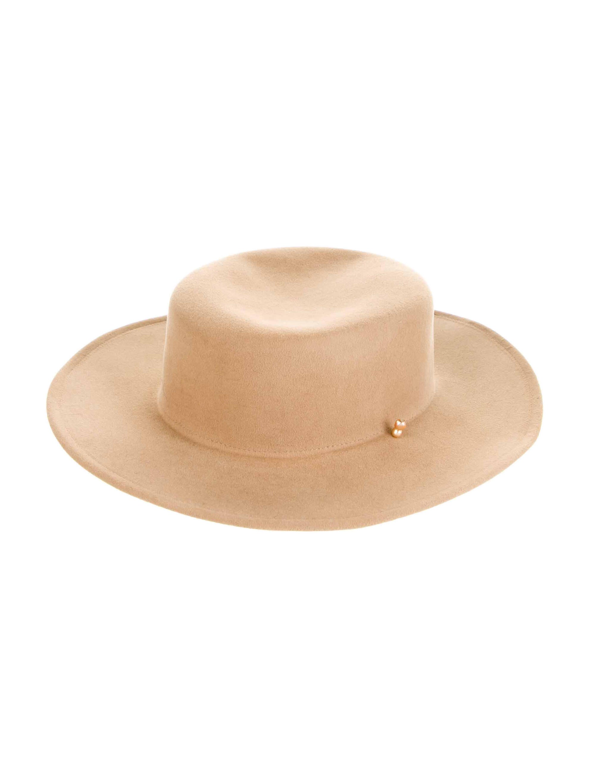 Clyde Suede Wide Brim Hat - Brown Hats, Accessories - WCLYD20869 | The ...