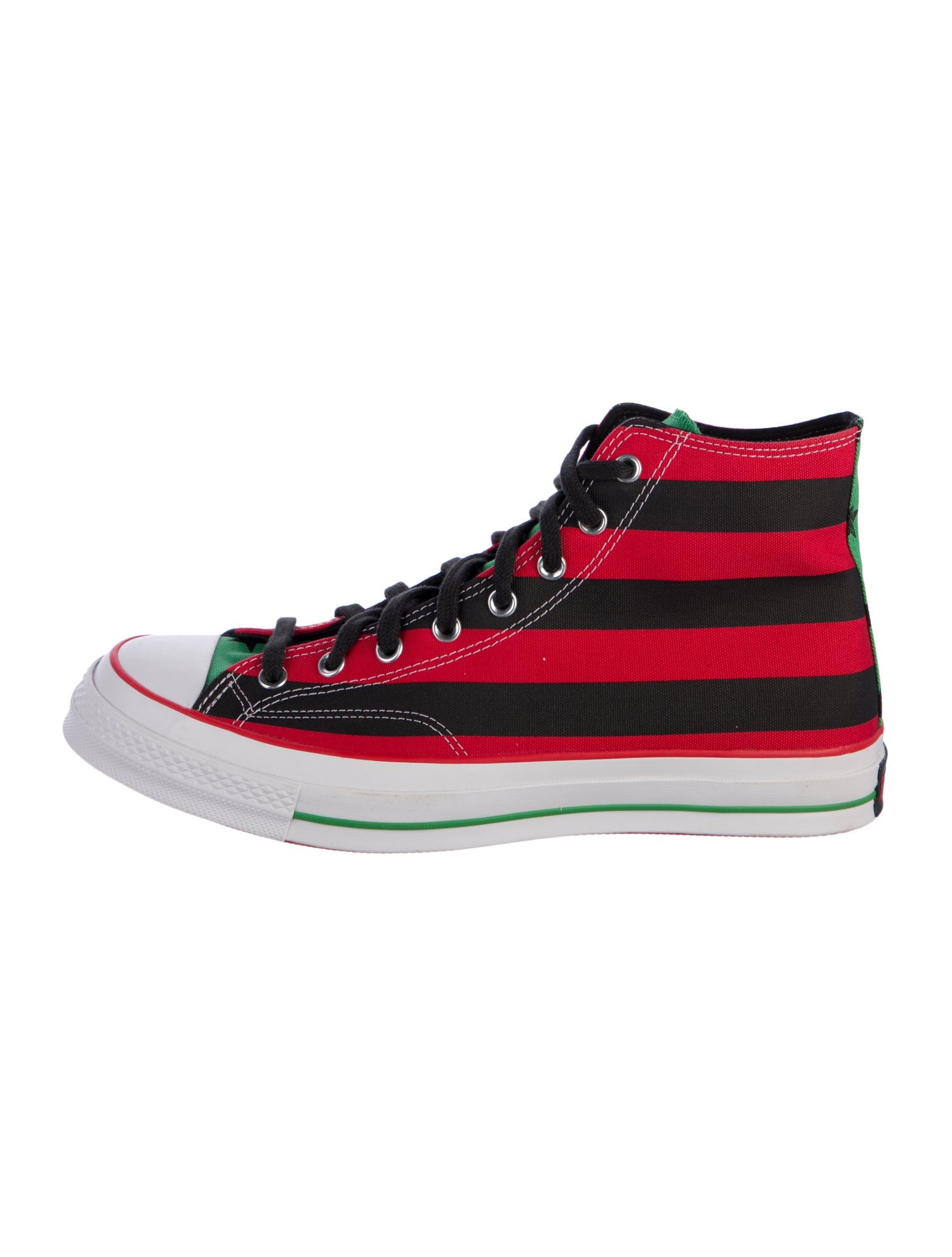Converse x Denim Tears Canvas Striped Sneakers - Red Sneakers, Shoes ...