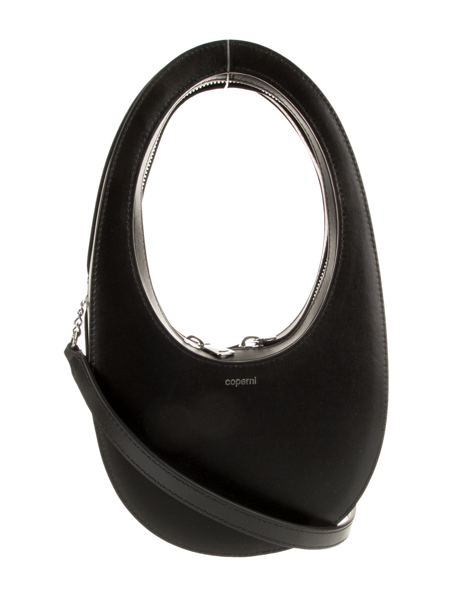 Coperni Leather Top Handle Bag w/ Tags - Black Handle Bags, Handbags ...