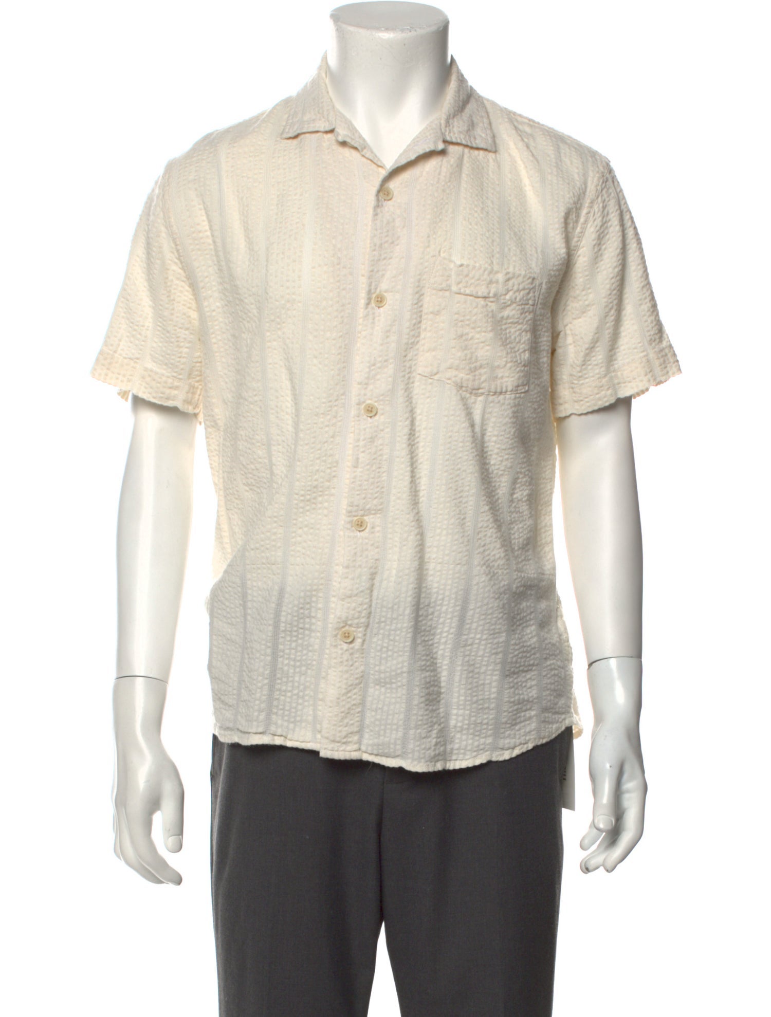 Tombolo Floral Print Short Sleeve Shirt - Neutrals Casual Shirts ...