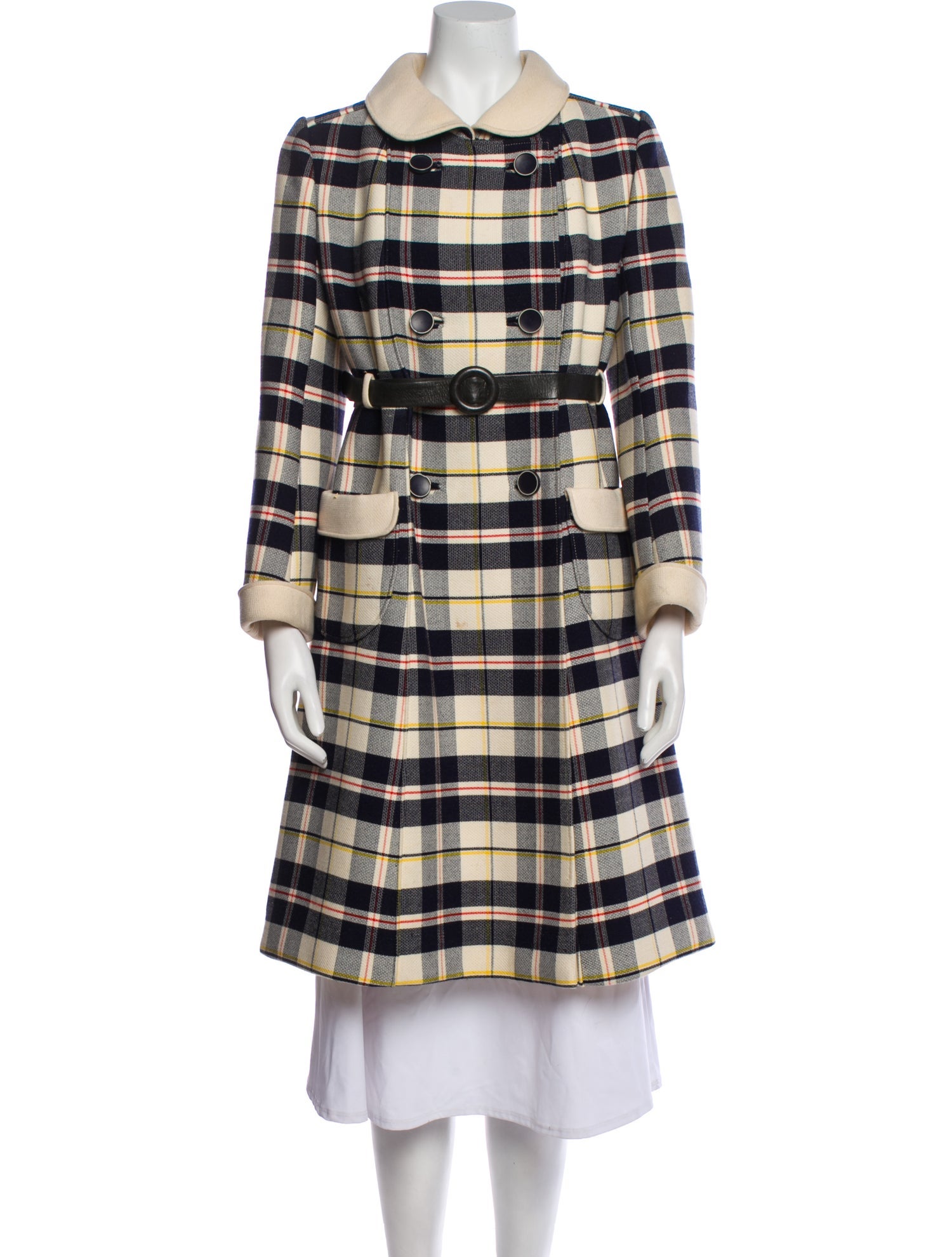 Courrèges Vintage 1966 Trench Coat - Blue Coats, Clothing - WCOUR26359 ...