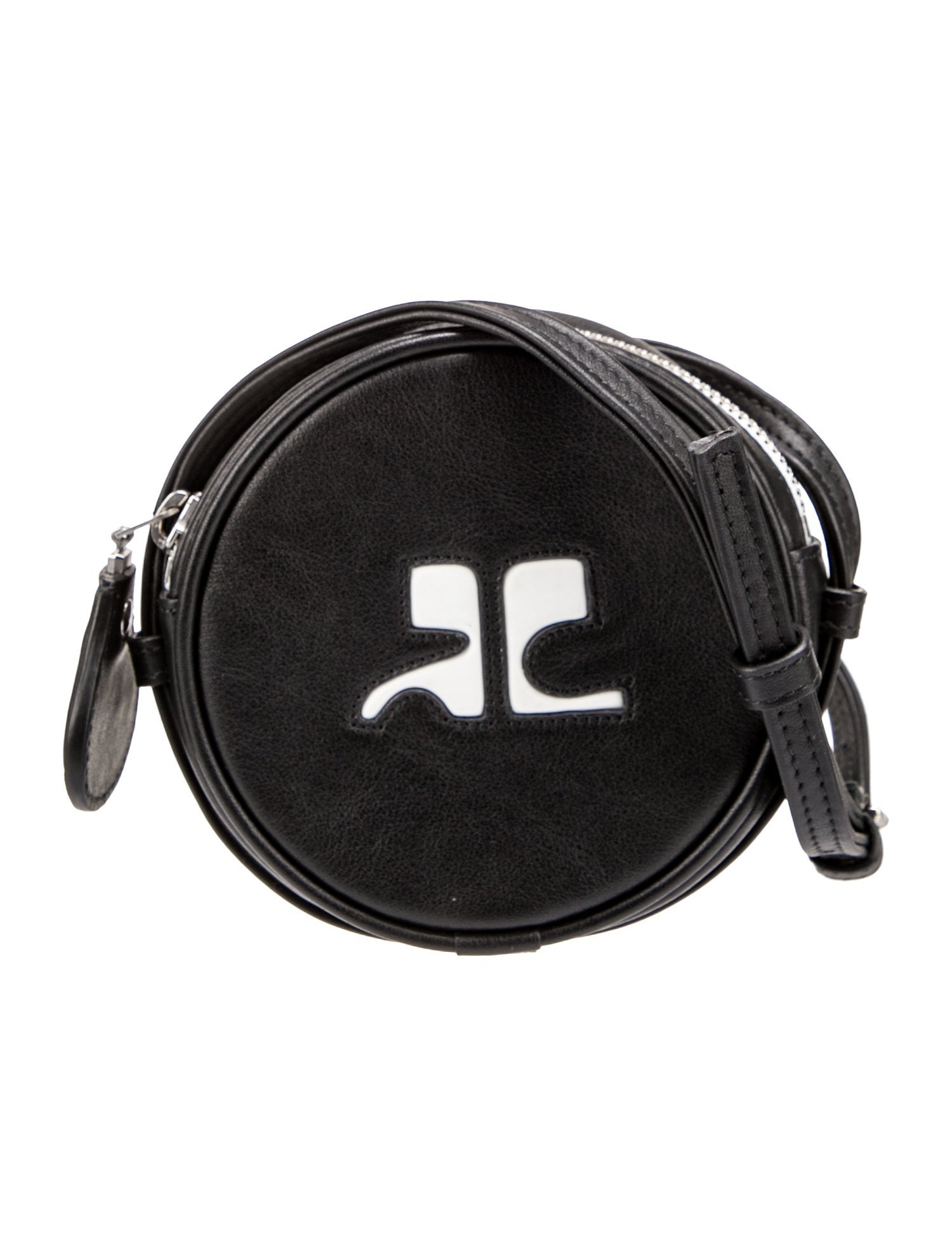 Courrèges Leather Crossbody Bag - Black Crossbody Bags, Handbags ...