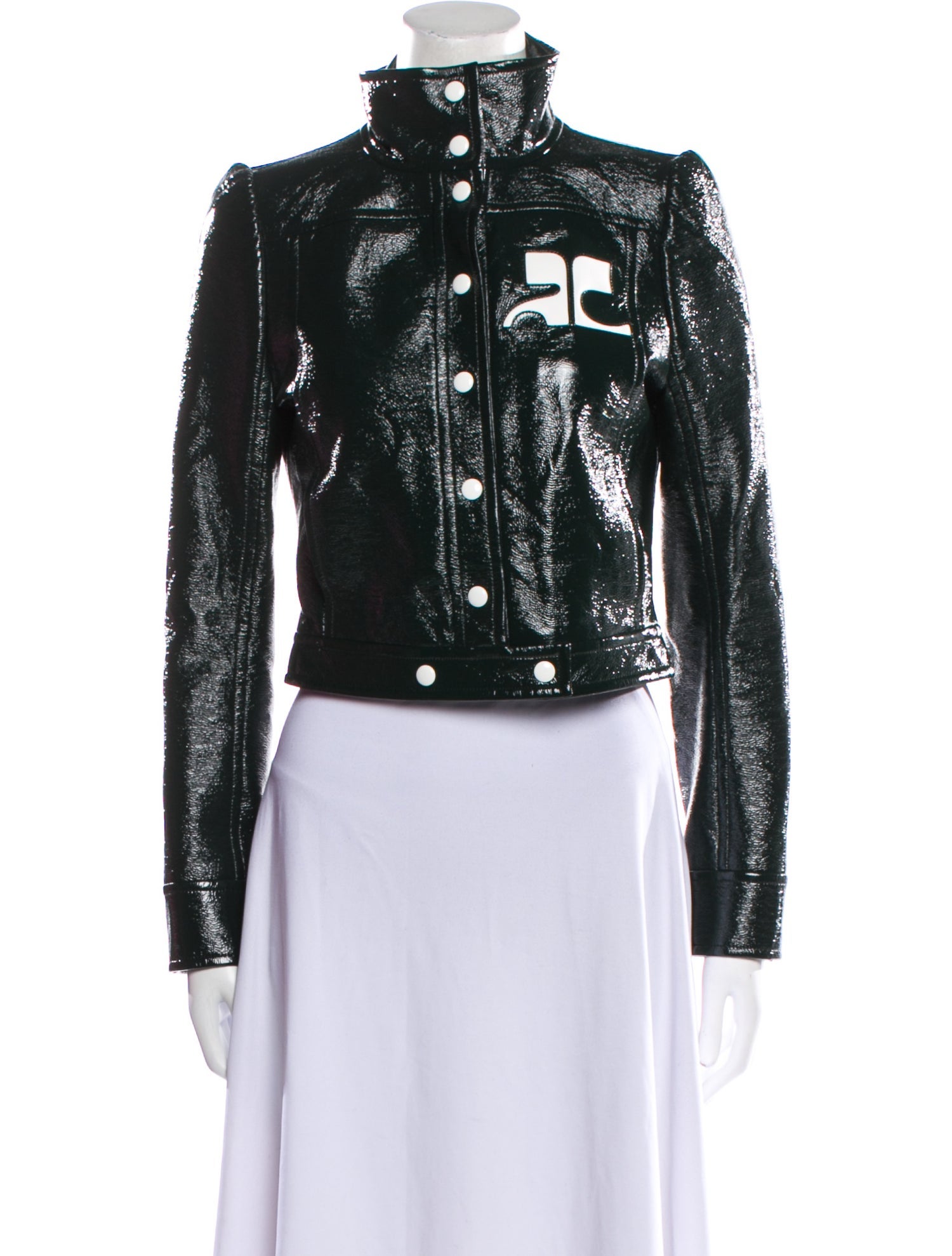 Courrèges Biker Jacket - Green Jackets, Clothing - WCOUR26762 | The ...