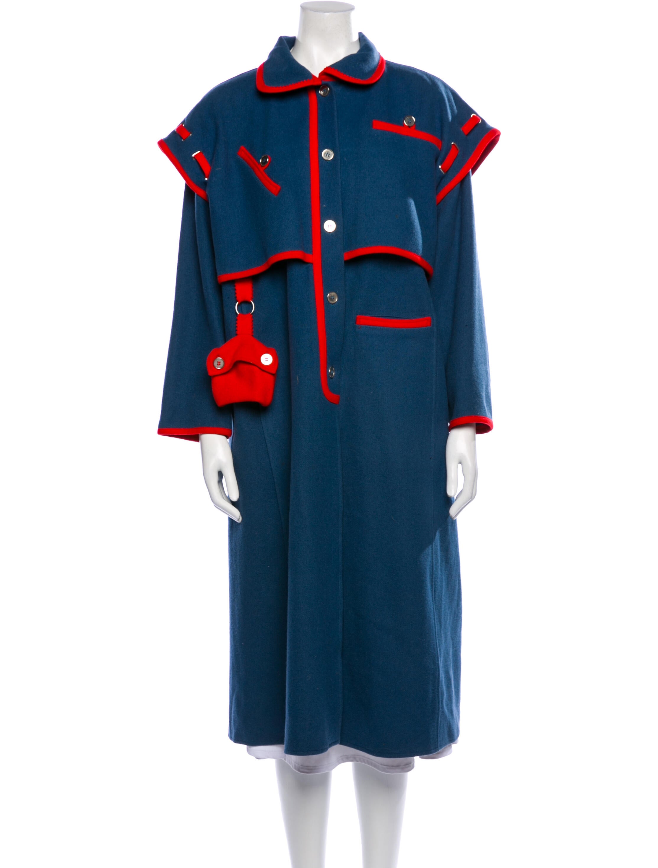 Courrèges Vintage Late 1960's - Early 1970's Coat - Blue Coats ...