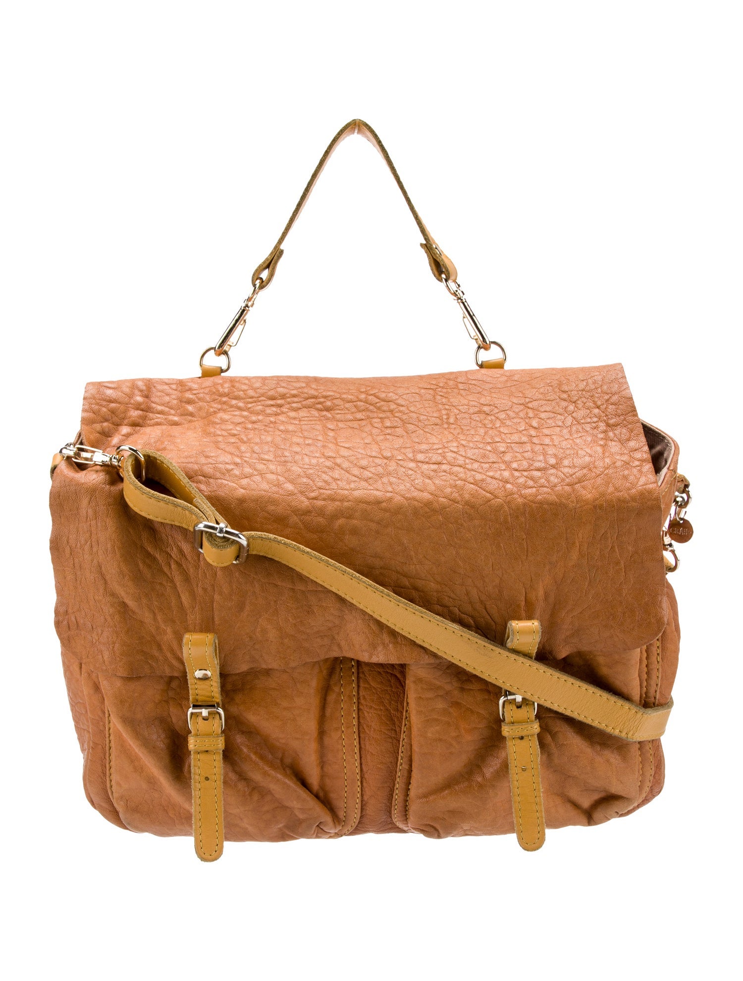 Craie Studio Leather Top Handle Bag - Brown Handle Bags, Handbags ...