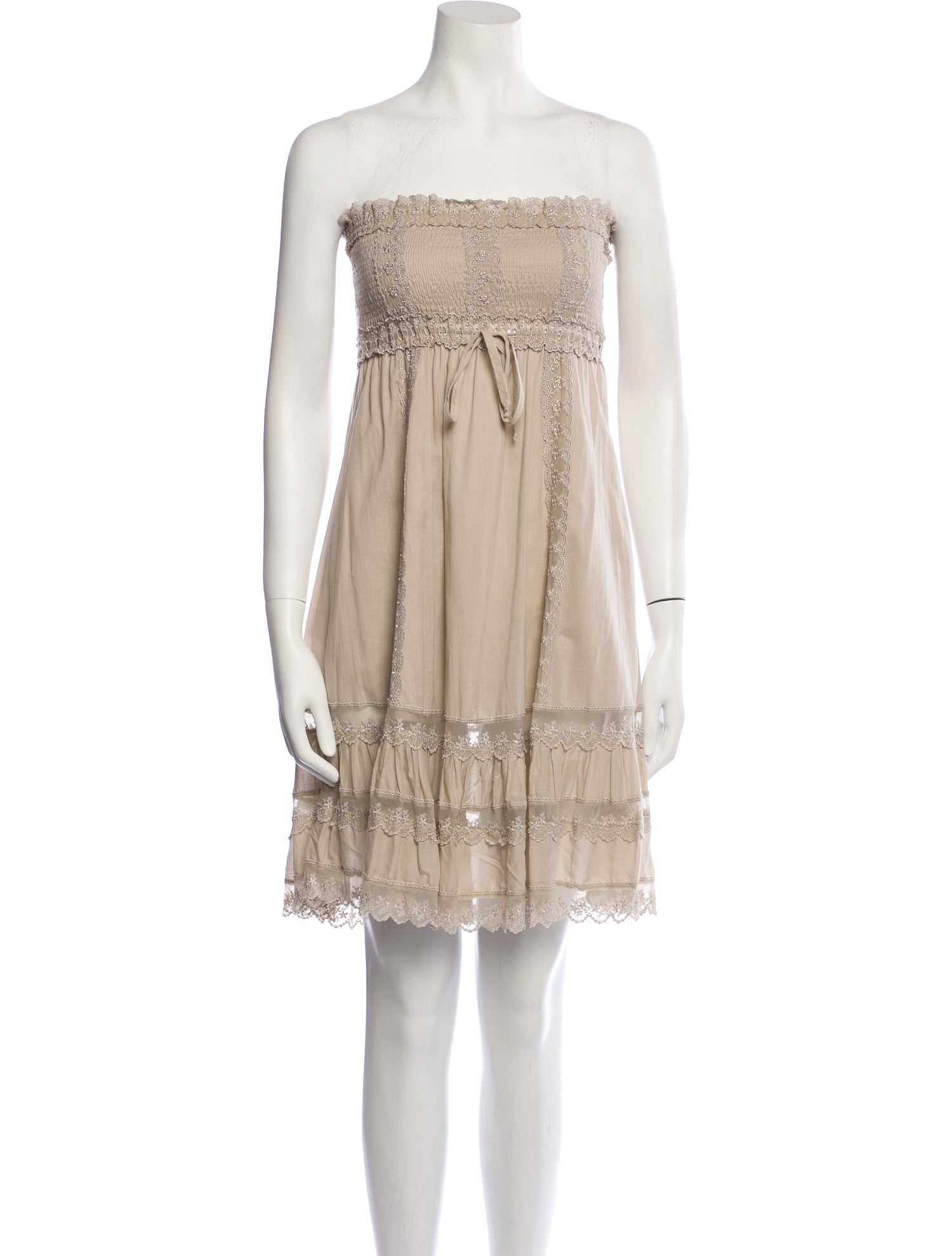 Charo Ruiz Strapless Mini Dress - Neutrals Dresses, Clothing ...