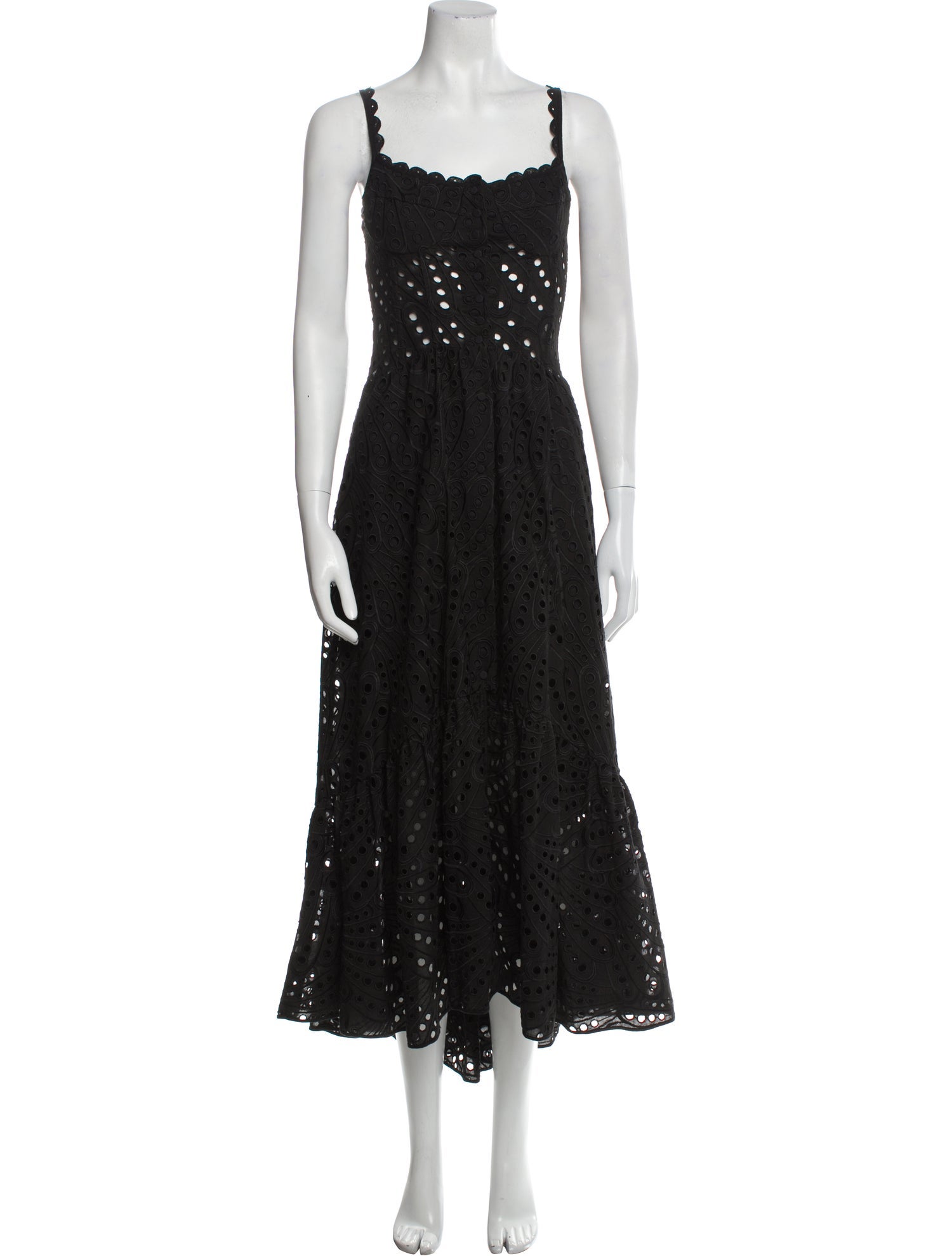 Charo Ruiz Lace Pattern Long Dress - Black Dresses, Clothing ...