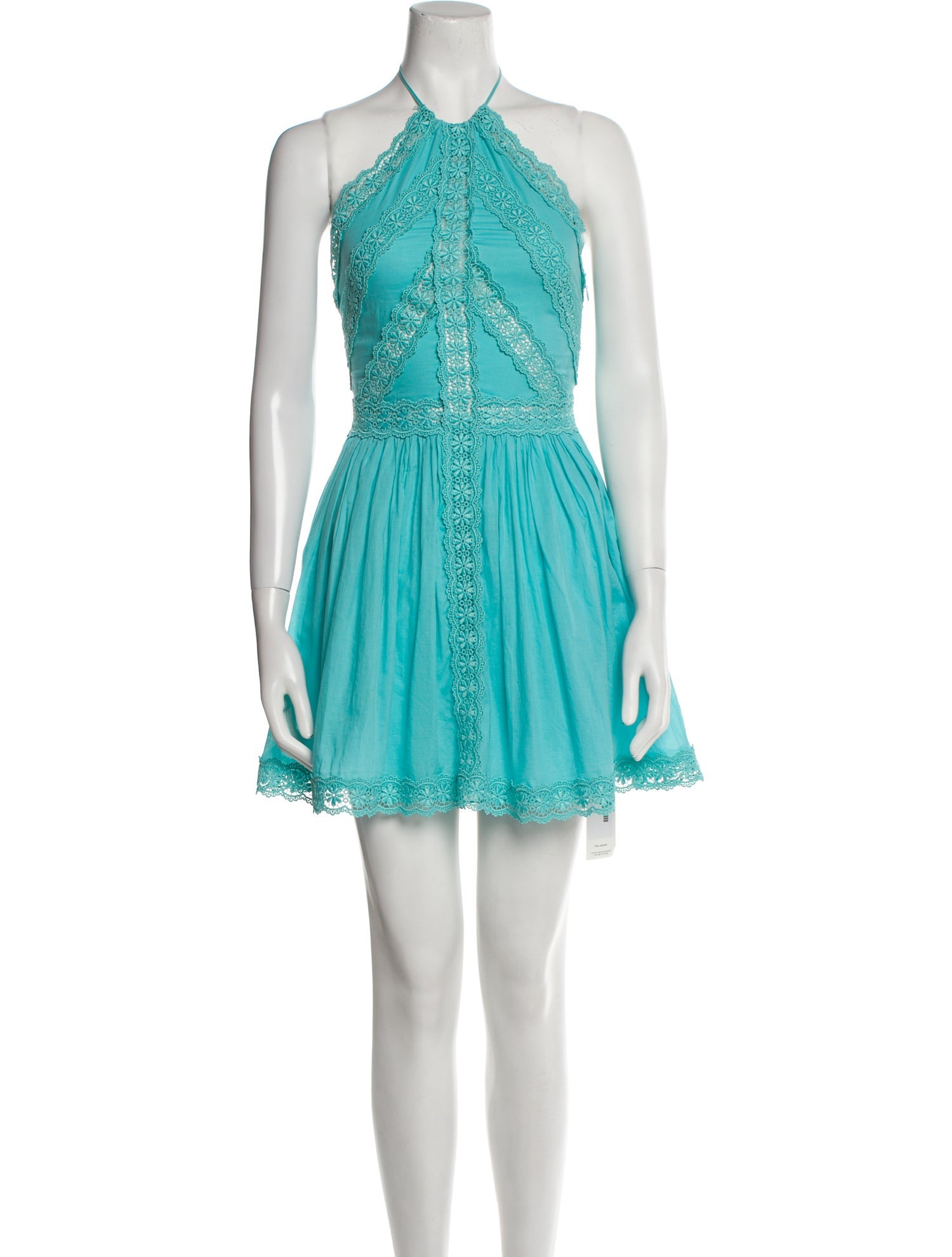 Charo Ruiz Halterneck Mini Dress - Blue Dresses, Clothing - WCRIZ24177 ...