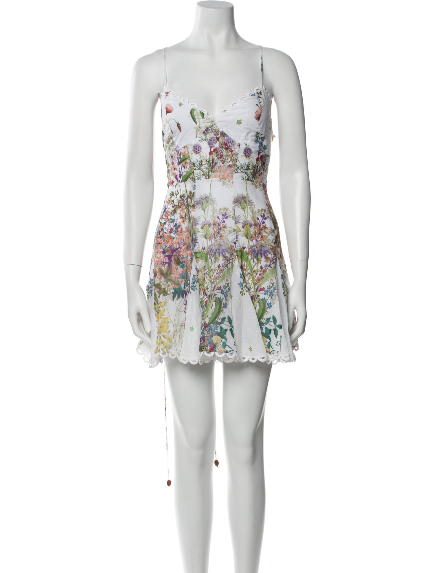 Charo Ruiz Floral Print Mini Dress - White Dresses, Clothing ...