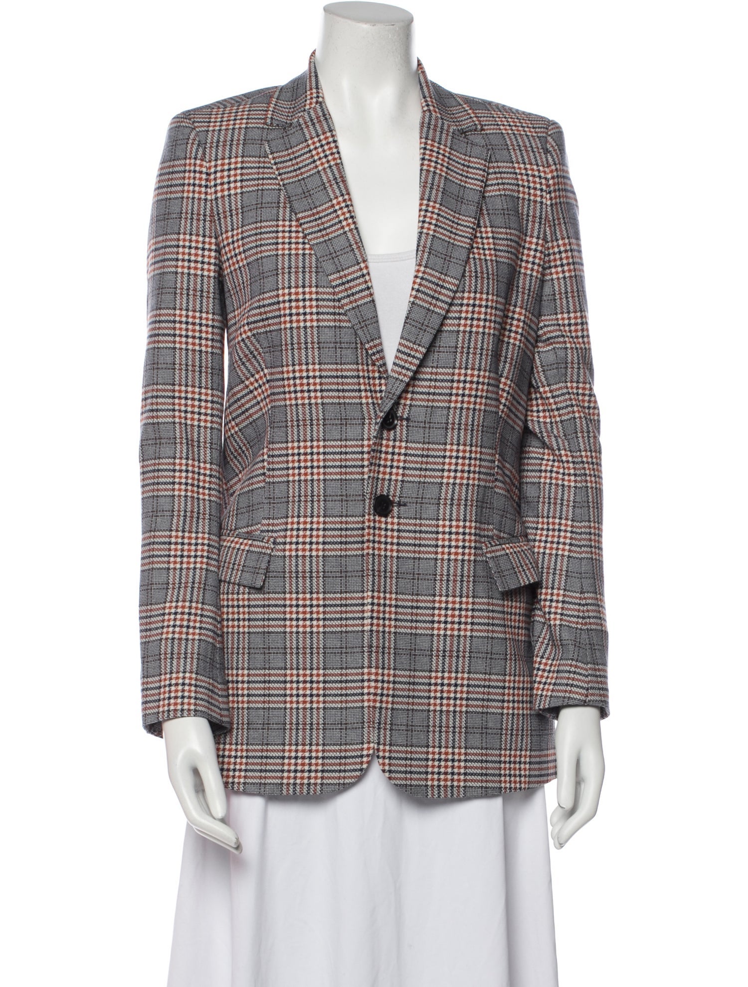 The Row Virgin Wool Plaid Print Blazer - Neutrals Jackets, Clothing ...