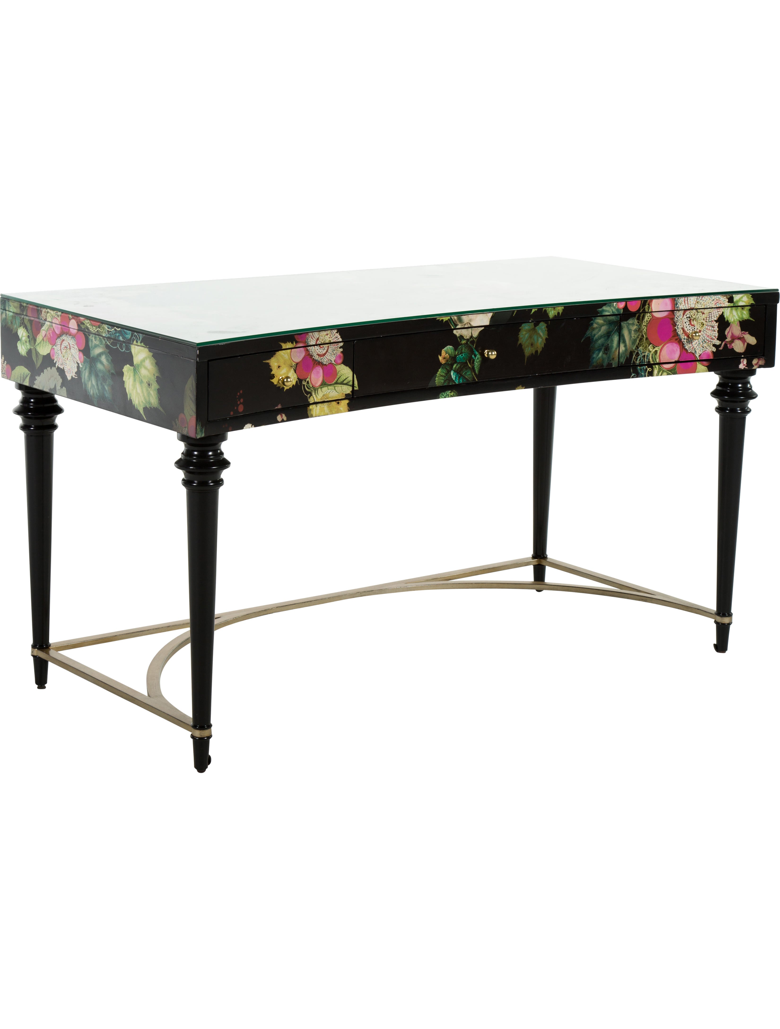Cynthia Rowley Fleur de Glee Writing Desk - Black Office, Furniture ...