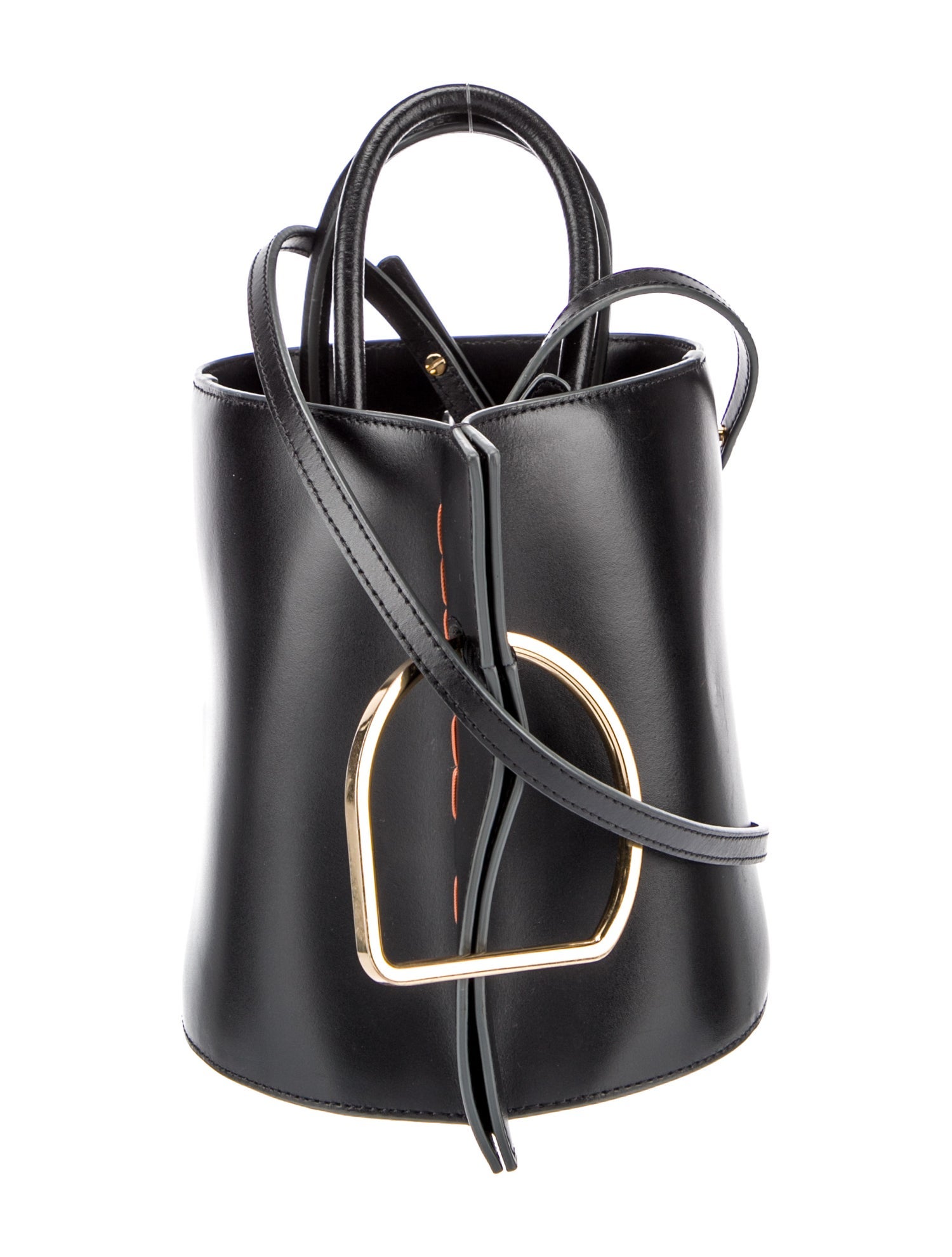 Danse Lente Leather Bucket Bag - Black Bucket Bags, Handbags - WDAAS21859 | The RealReal