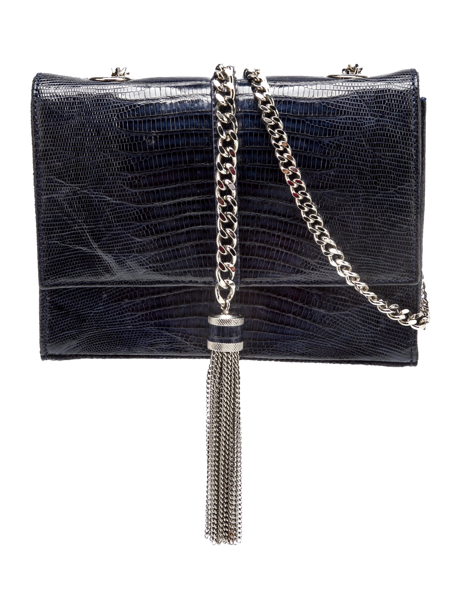 Daniella Ortiz Leather Evening Bag - Blue Crossbody Bags, Handbags ...