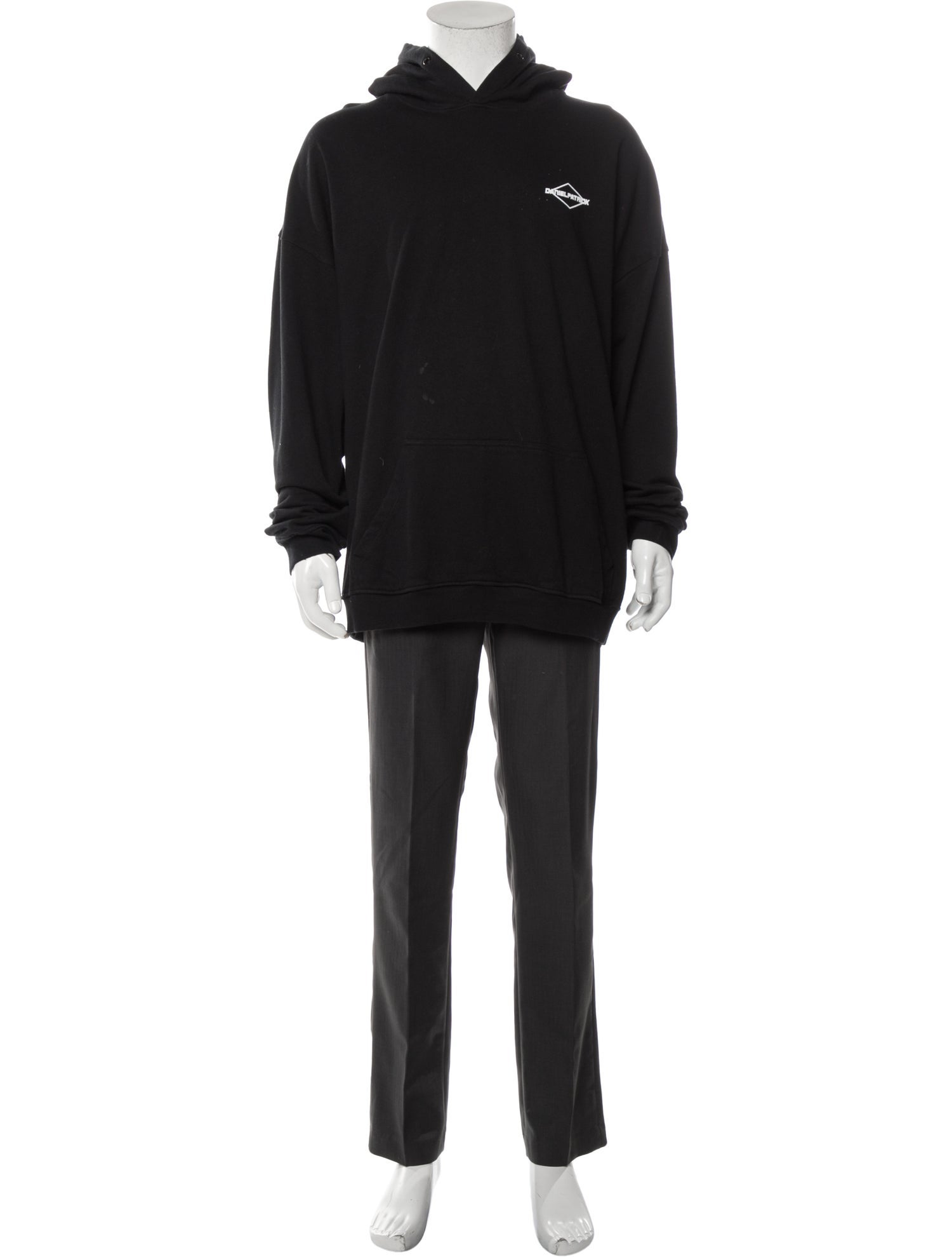 Daniel Patrick Crew Neck Long Sleeve Hoodie - Black Sweatshirts & Hoodies, Clothing - WDAPA20985 ...