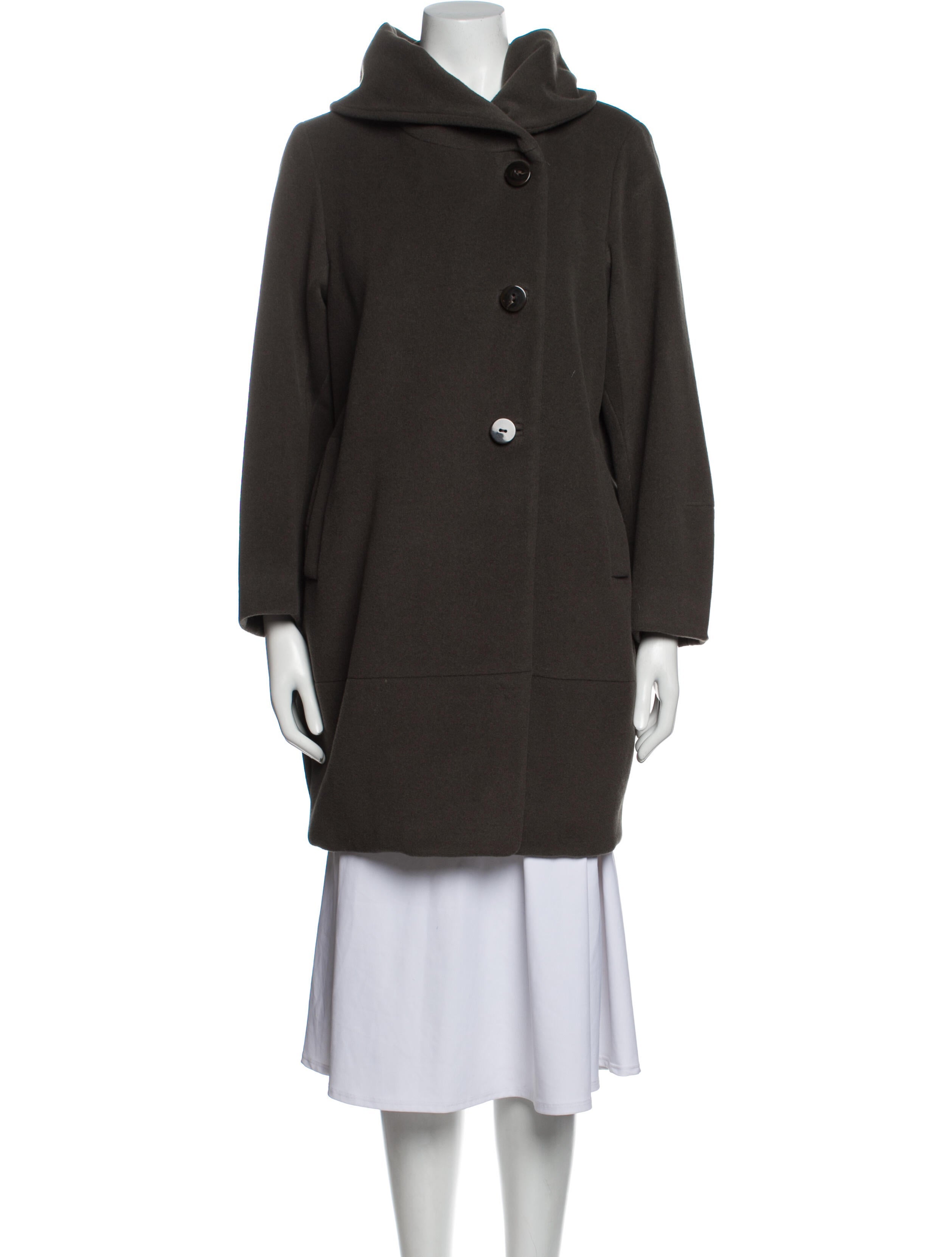 Gerard Darel Virgin Wool Coat - Green Coats, Clothing - WDARL25845 ...