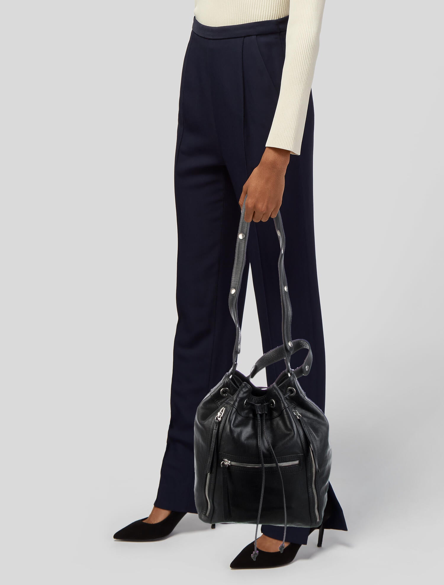 Salvatore Ferragamo Leather Carla Bucket Bag - Brown Bucket Bags ...