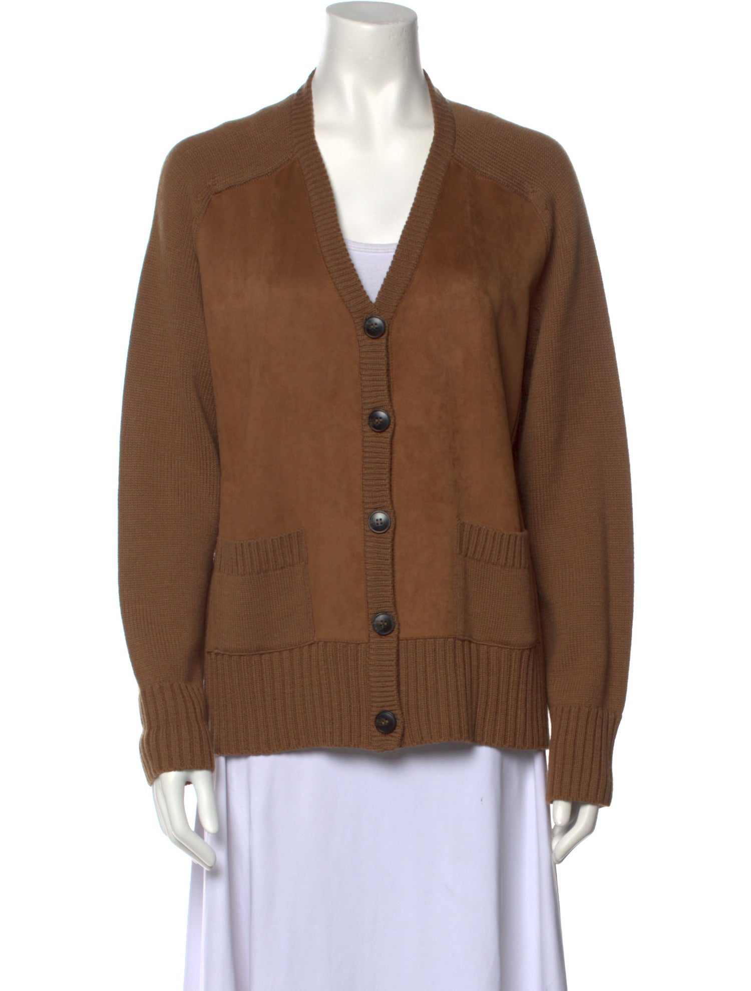 Gerard Darel V-Neck Sweater - Brown Knitwear, Clothing - WDARL27657 ...