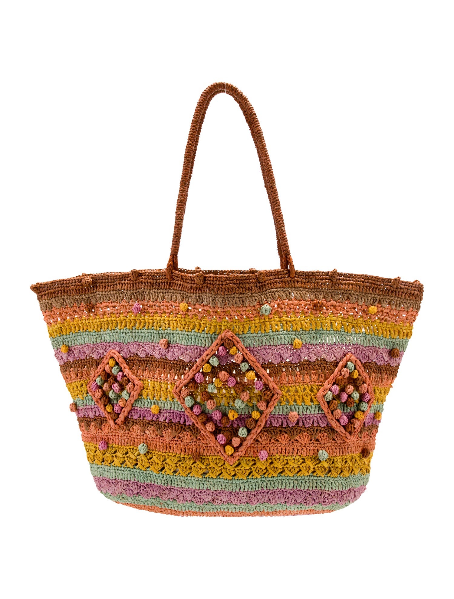 Gerard Darel Raffia Totes Bag - Brown Totes, Handbags - WDARL28073 ...