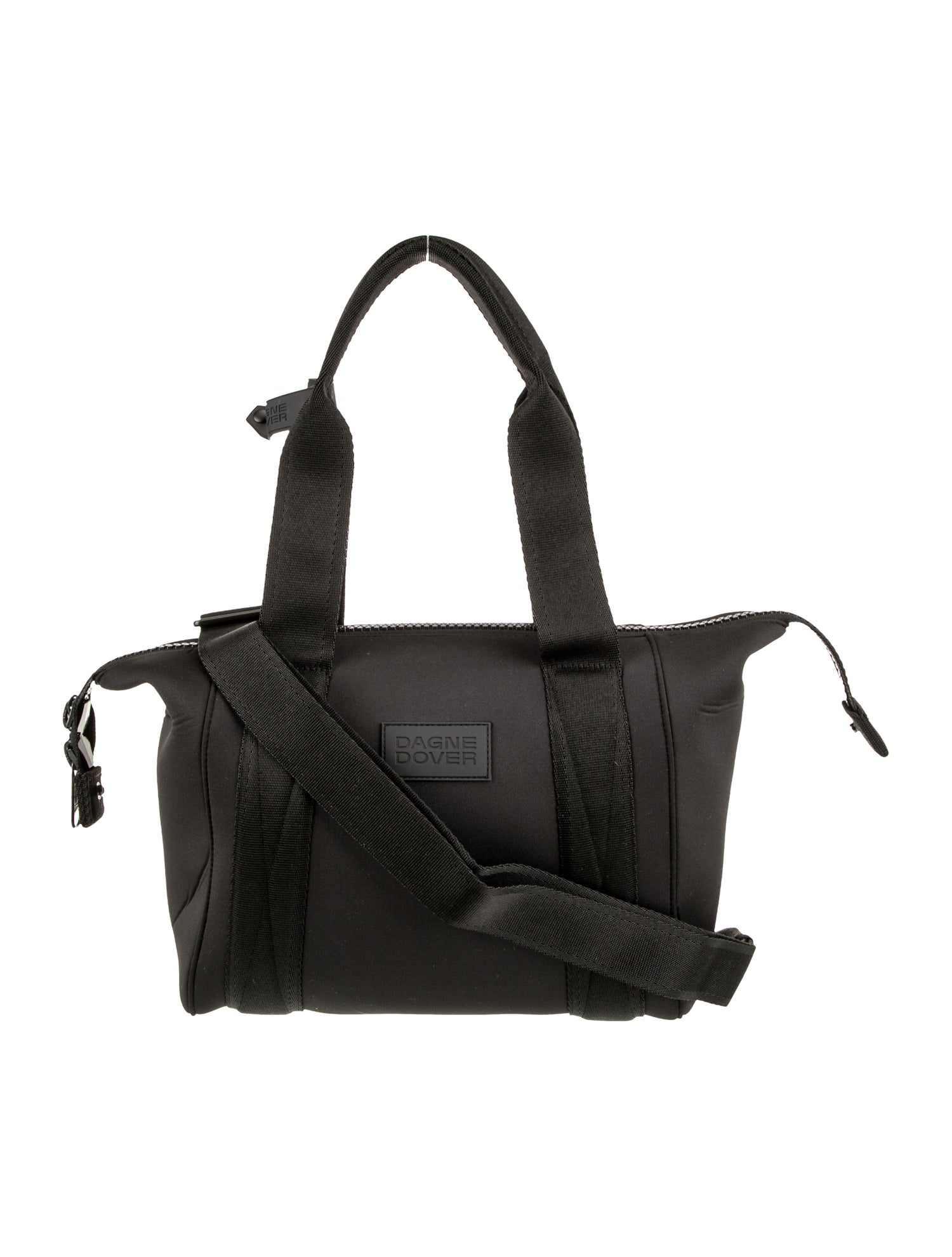 Dagne Dover Neoprene Top Handle Bag - Black Handle Bags, Handbags ...