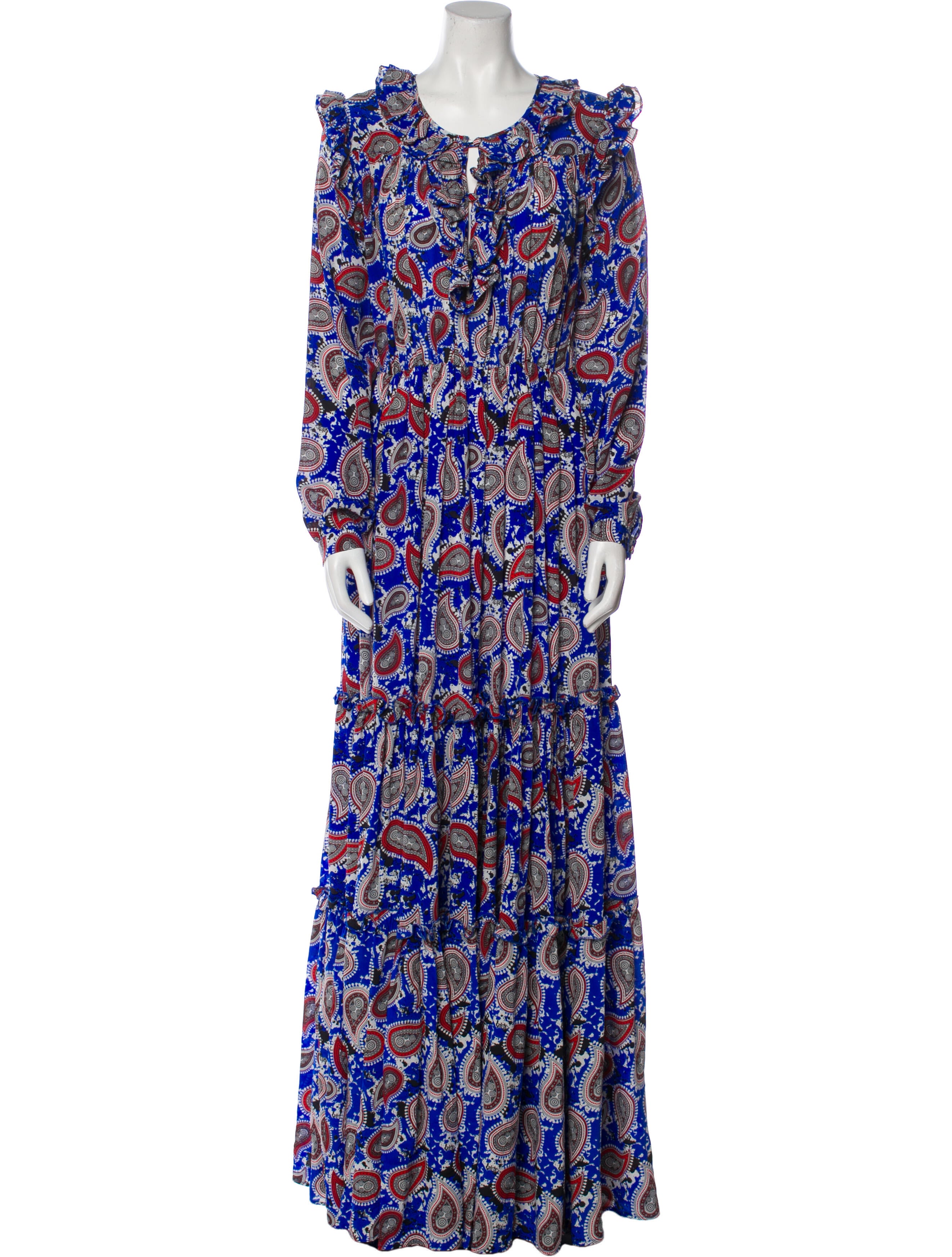 Dodo Bar Or Silk Long Dress - Blue Dresses, Clothing - WDDBR26680 | The ...
