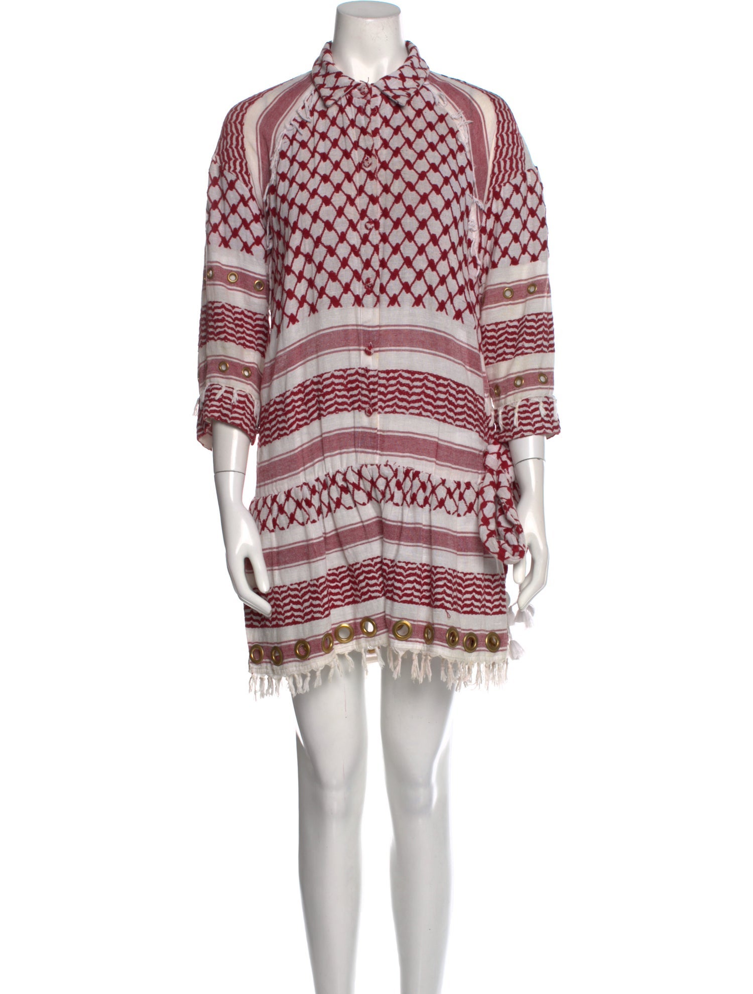 Dodo Bar Or Printed Mini Dress - Red Dresses, Clothing - WDDBR26936 ...