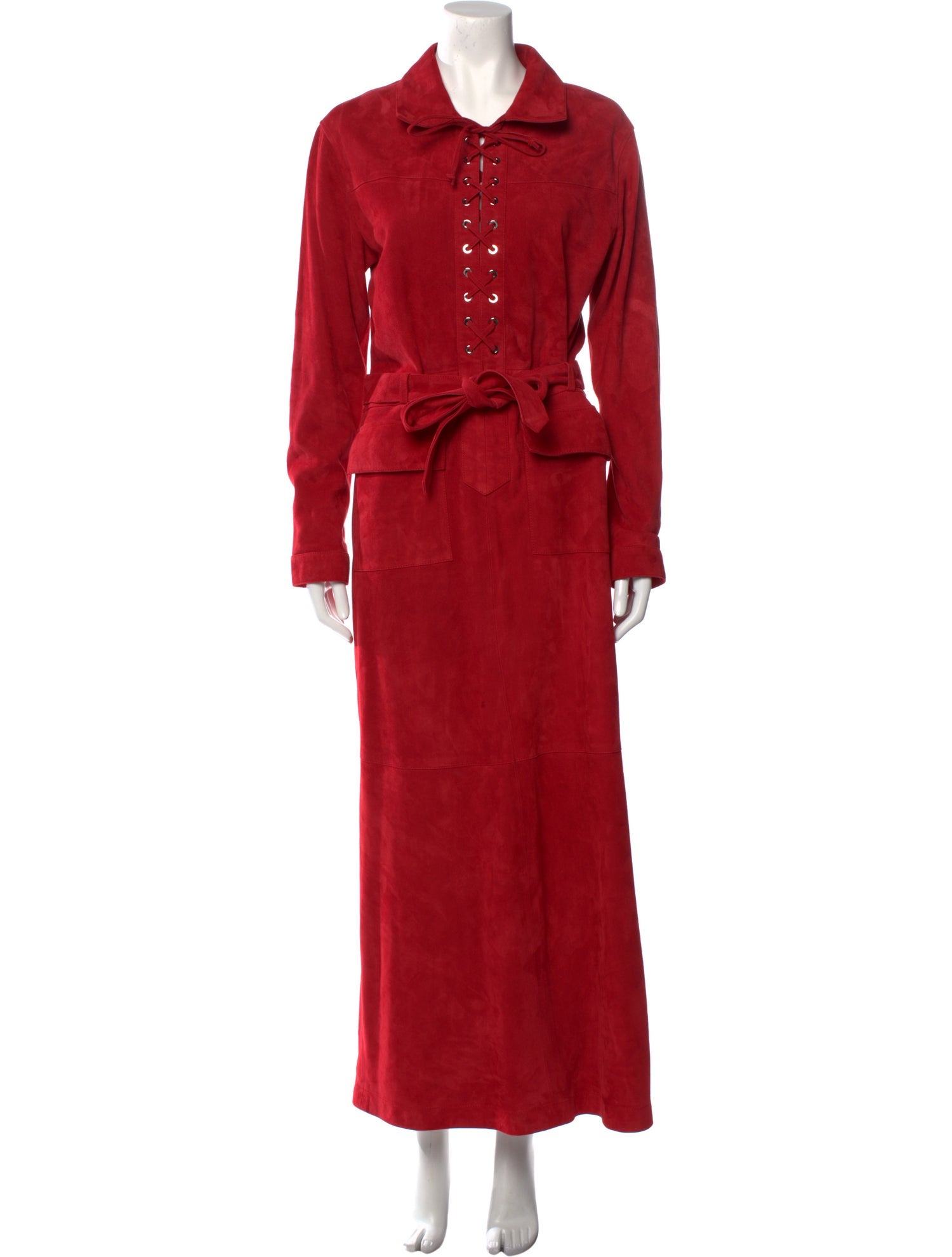 Dodo Bar Or Leather Long Dress - Red Dresses, Clothing - WDDBR28185 ...