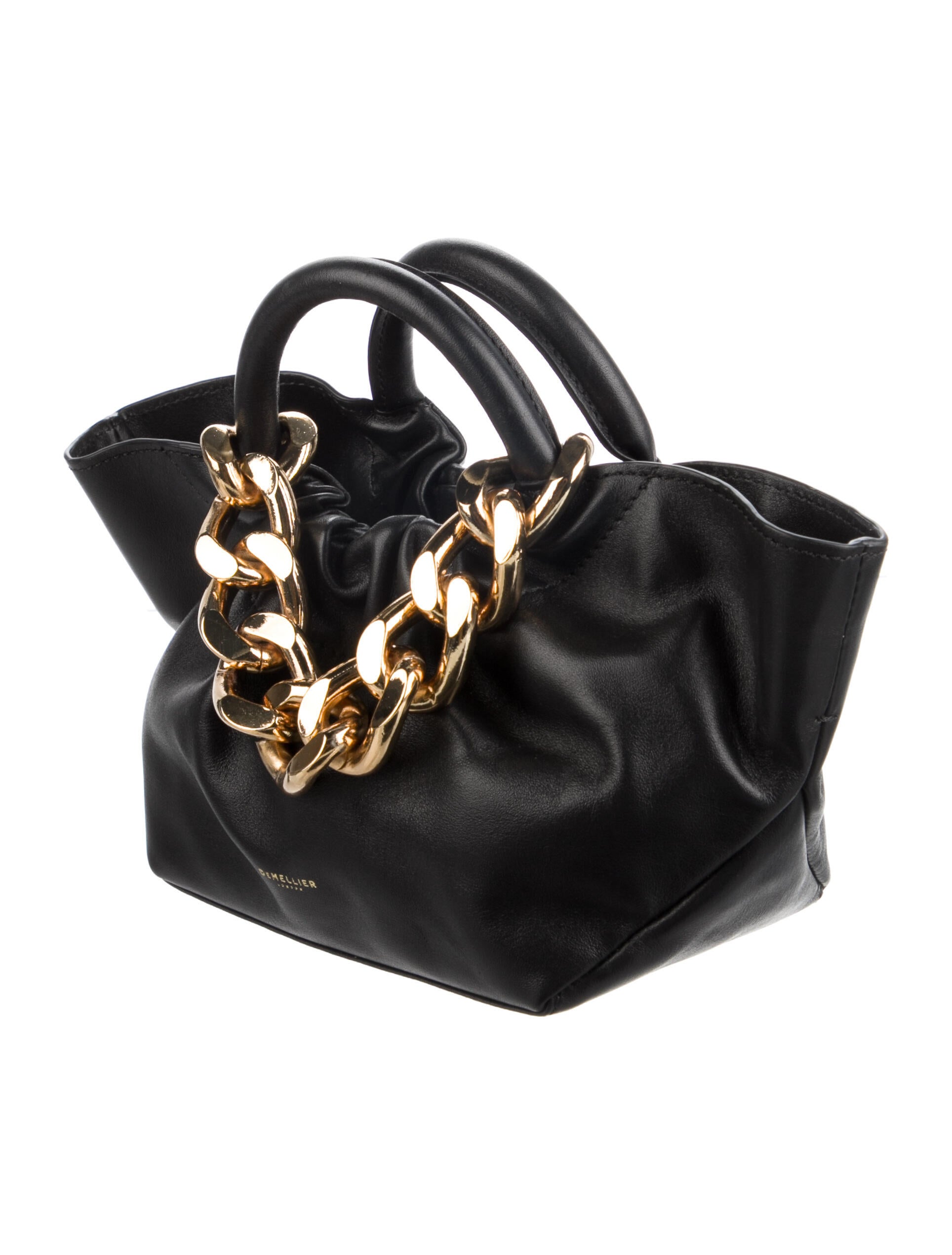 DeMellier Leather Mini Handle Bag - Black Mini Bags, Handbags ...