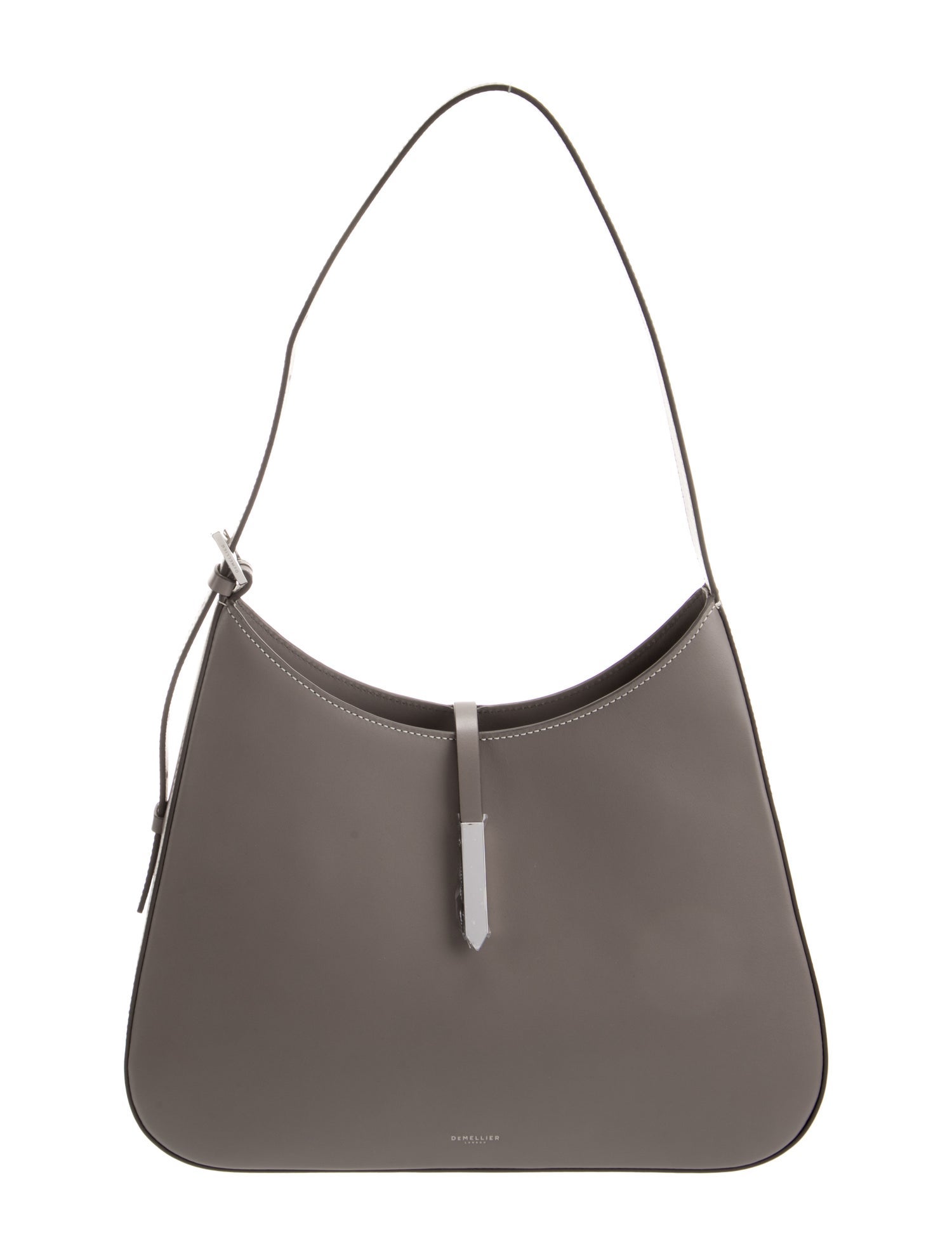 DeMellier Leather Shoulder Bag w/ Tags - Grey Shoulder Bags, Handbags ...