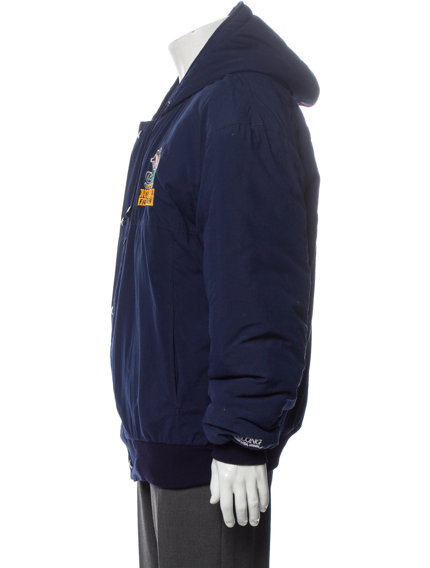 DeLONG Graphic Print Parka - Blue Outerwear, Clothing - WDENG20005 ...