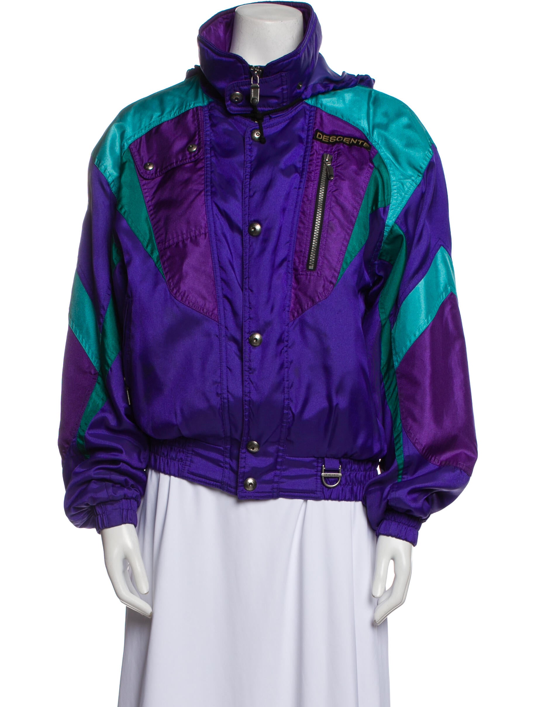 Descente Bomber Jacket - Blue Jackets, Clothing - WDESC20825 | The RealReal