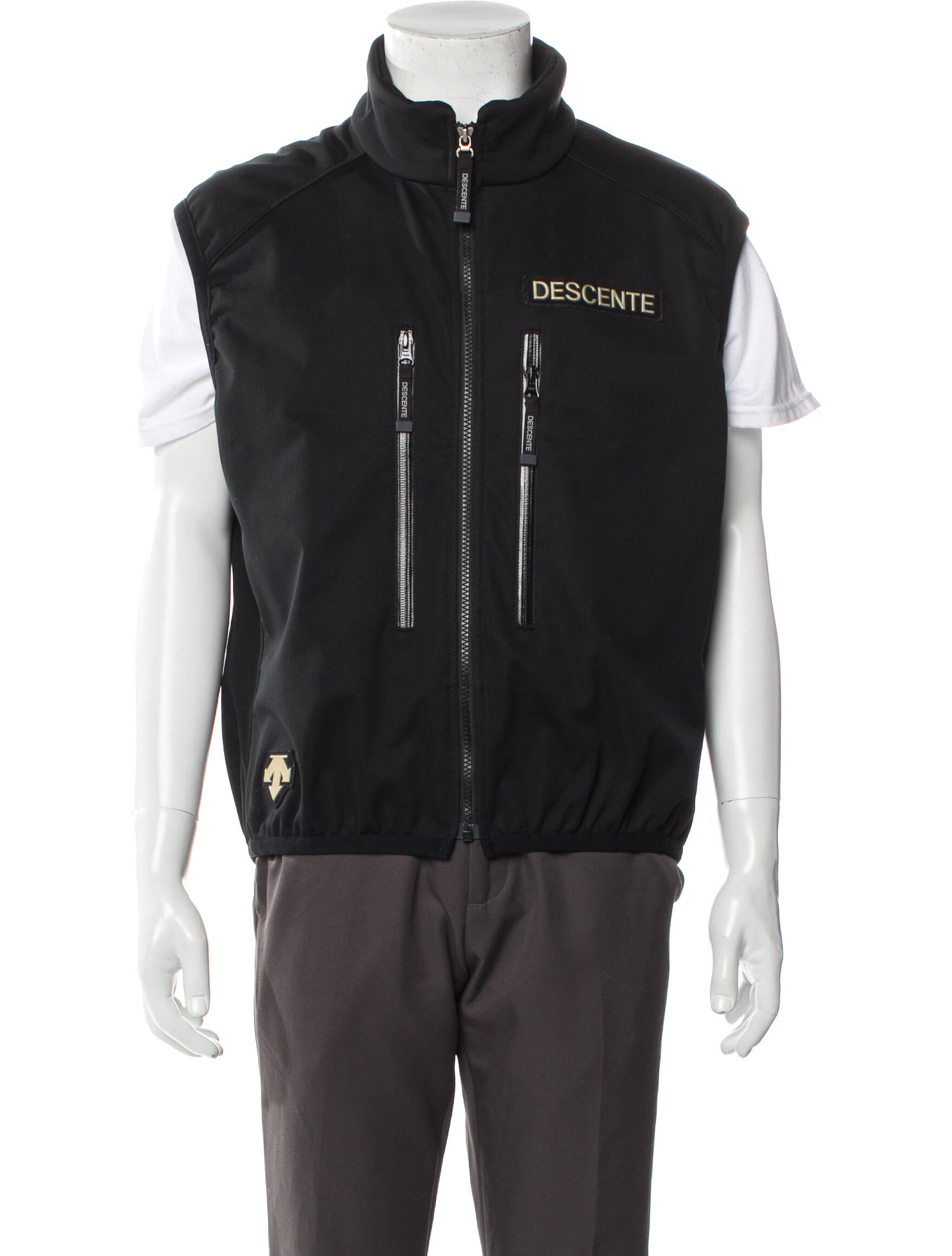Descente Graphic Print Vest - Black Outerwear, Clothing - WDESC21339 ...
