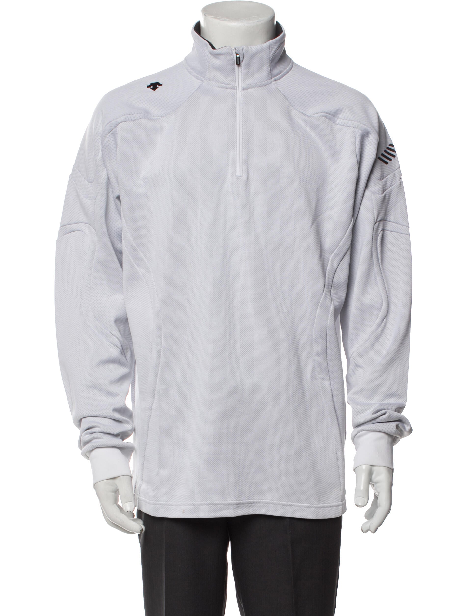 Descente Turtleneck Long Sleeve Sweatshirt - White Sweatshirts ...
