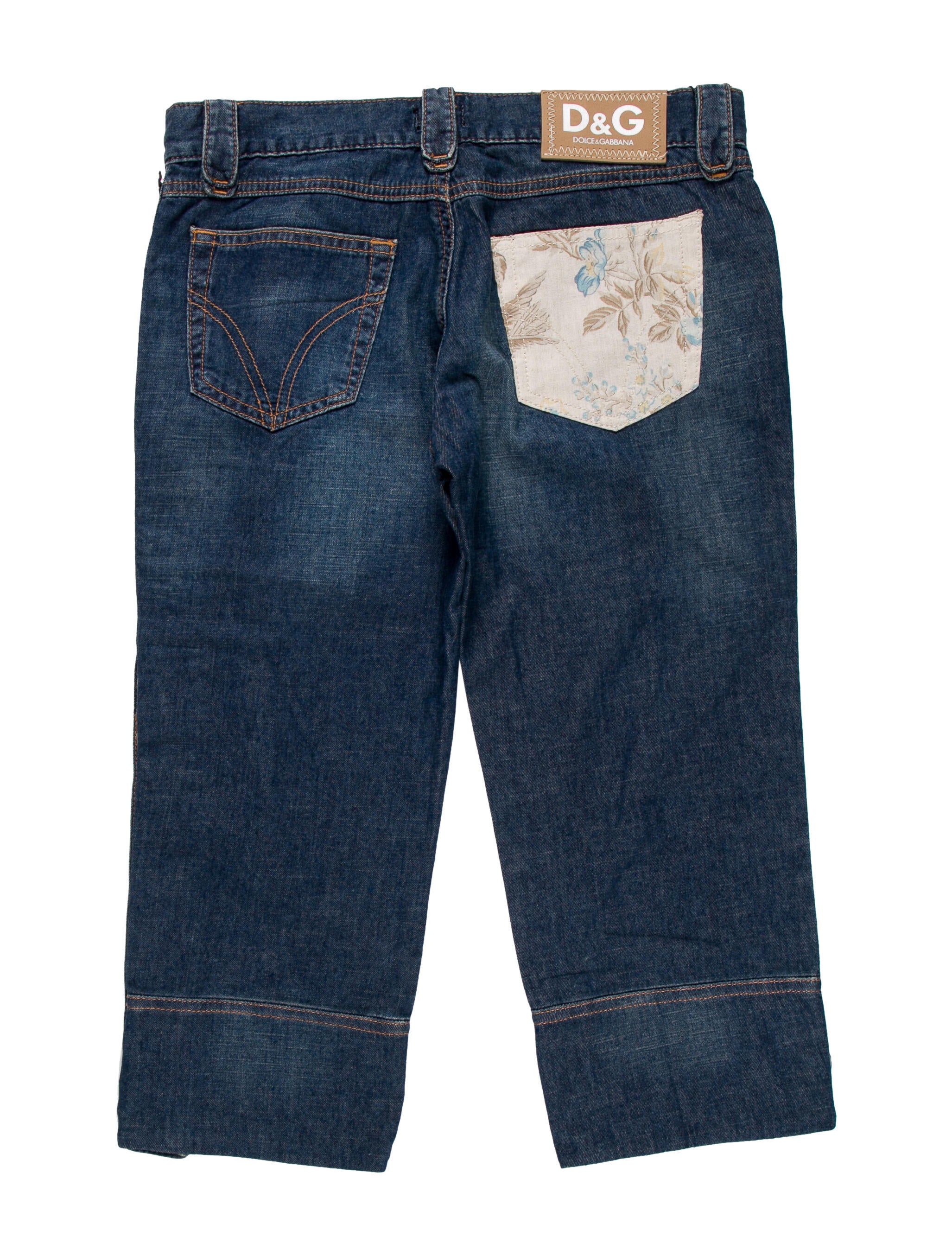 D&G Distressed Wide-Leg Jeans - Blue, 9" Rise Jeans, Clothing ...