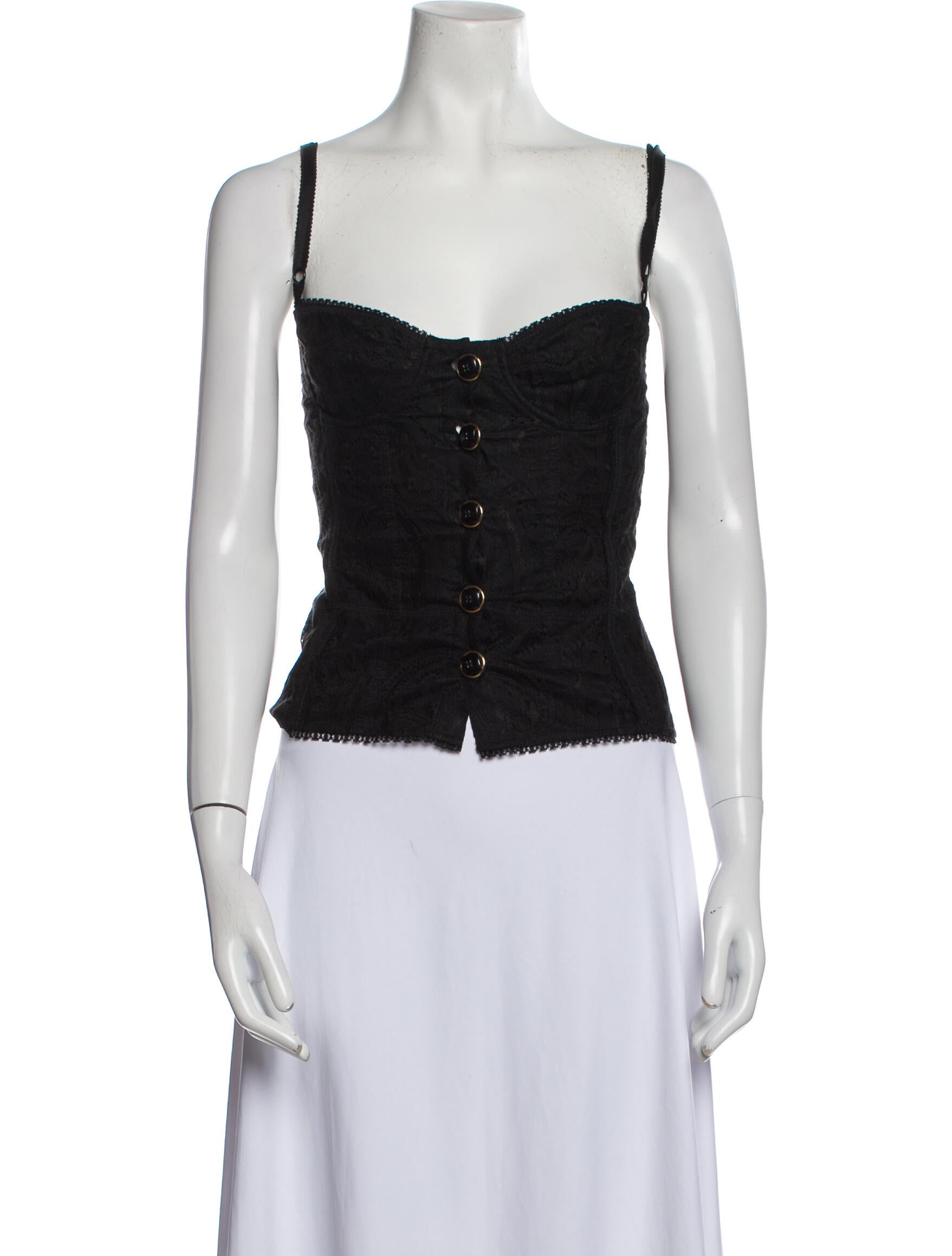 D&G Vintage 2000's Crop Top - Black Tops, Clothing - WDG87293 | The ...