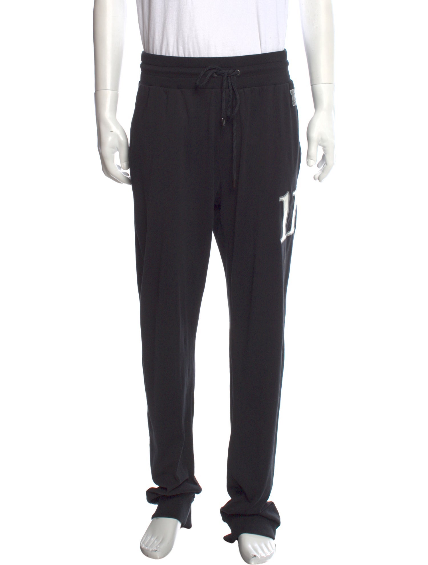KTZ Embroidered Skinny Joggers - Black, 12" Rise Pants, Clothing ...