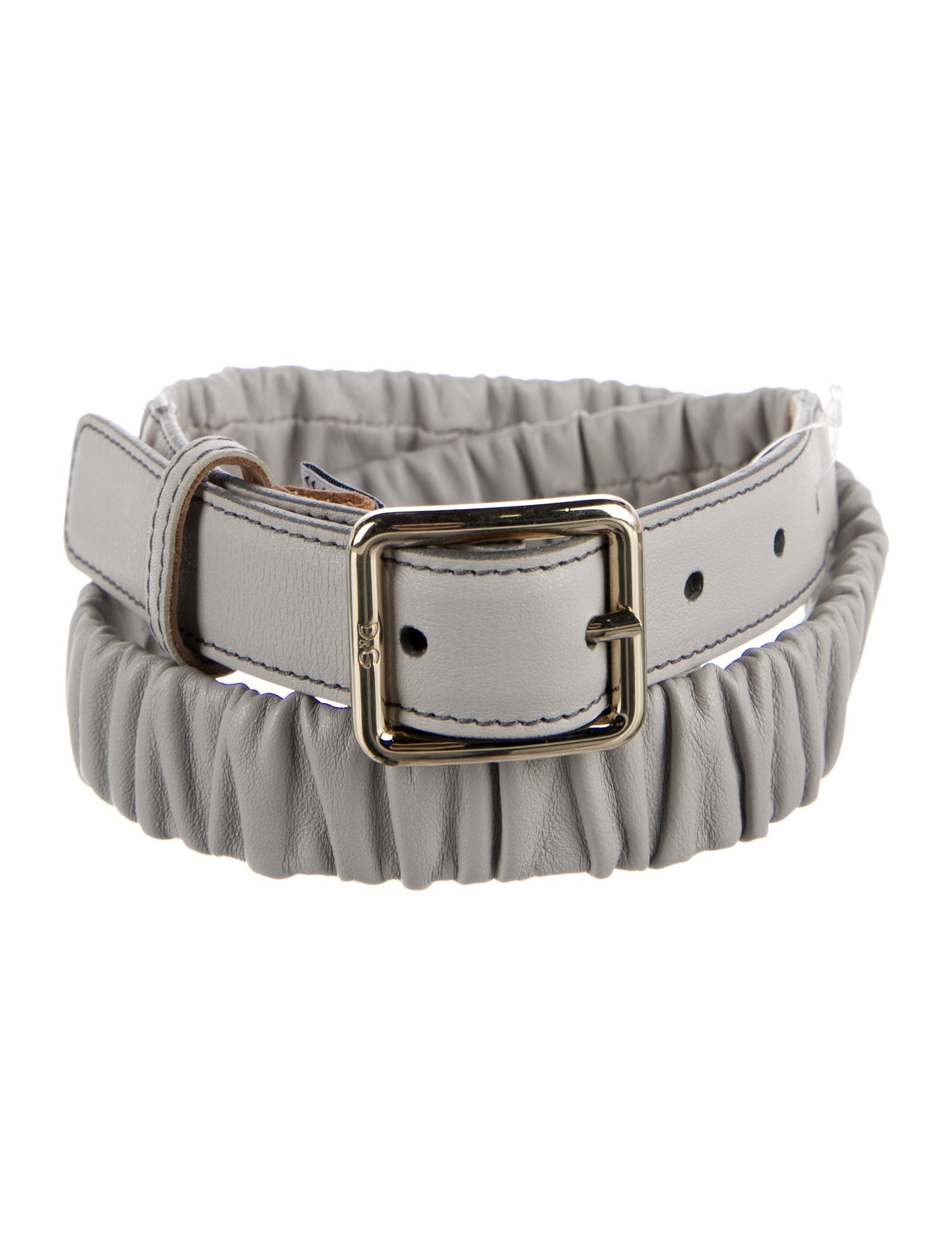 D&G Leather Belt - Grey Belts, Accessories - WDG99616 | The RealReal