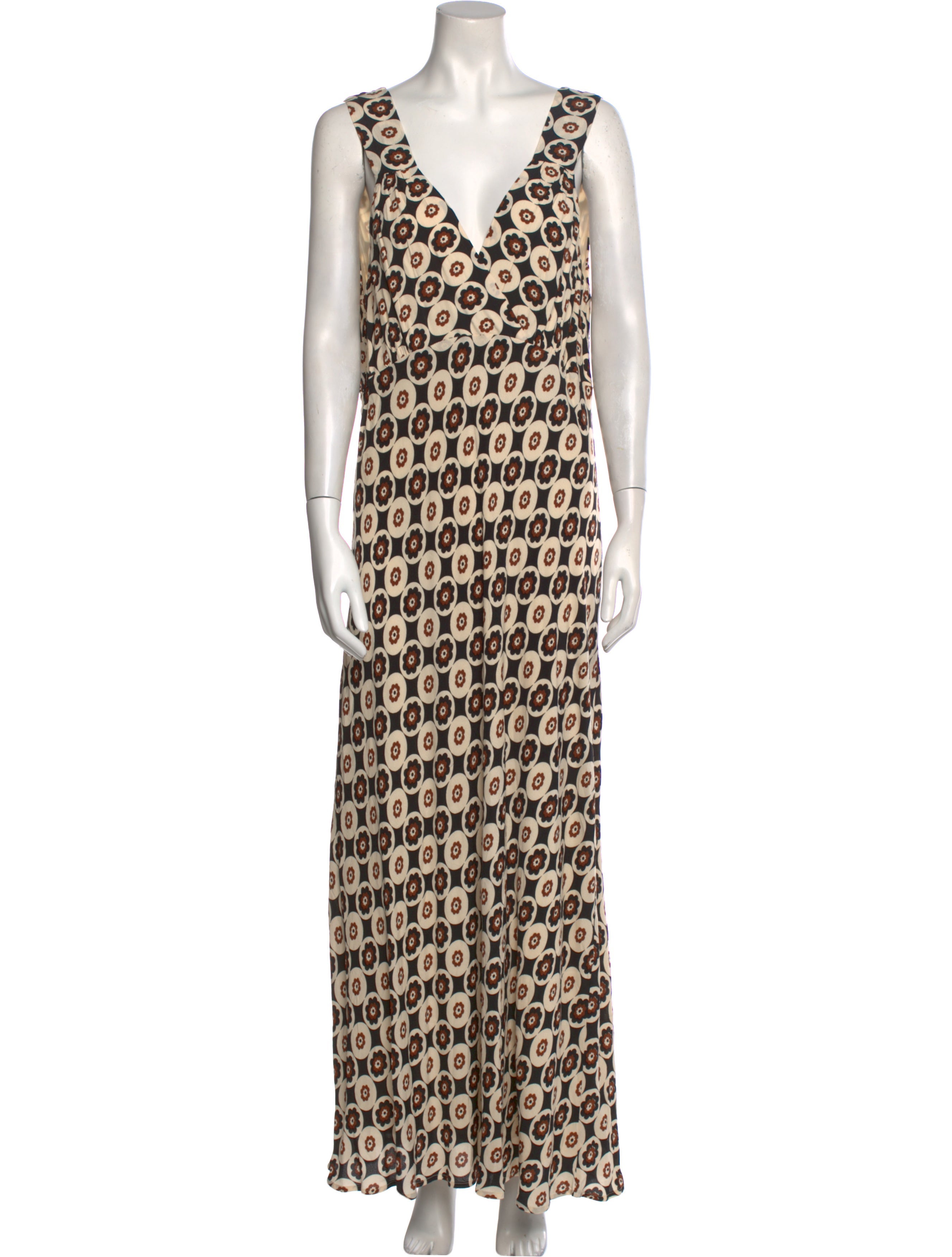 Dissh Printed Long Dress - Neutrals Dresses, Clothing - WDHIS20580 ...