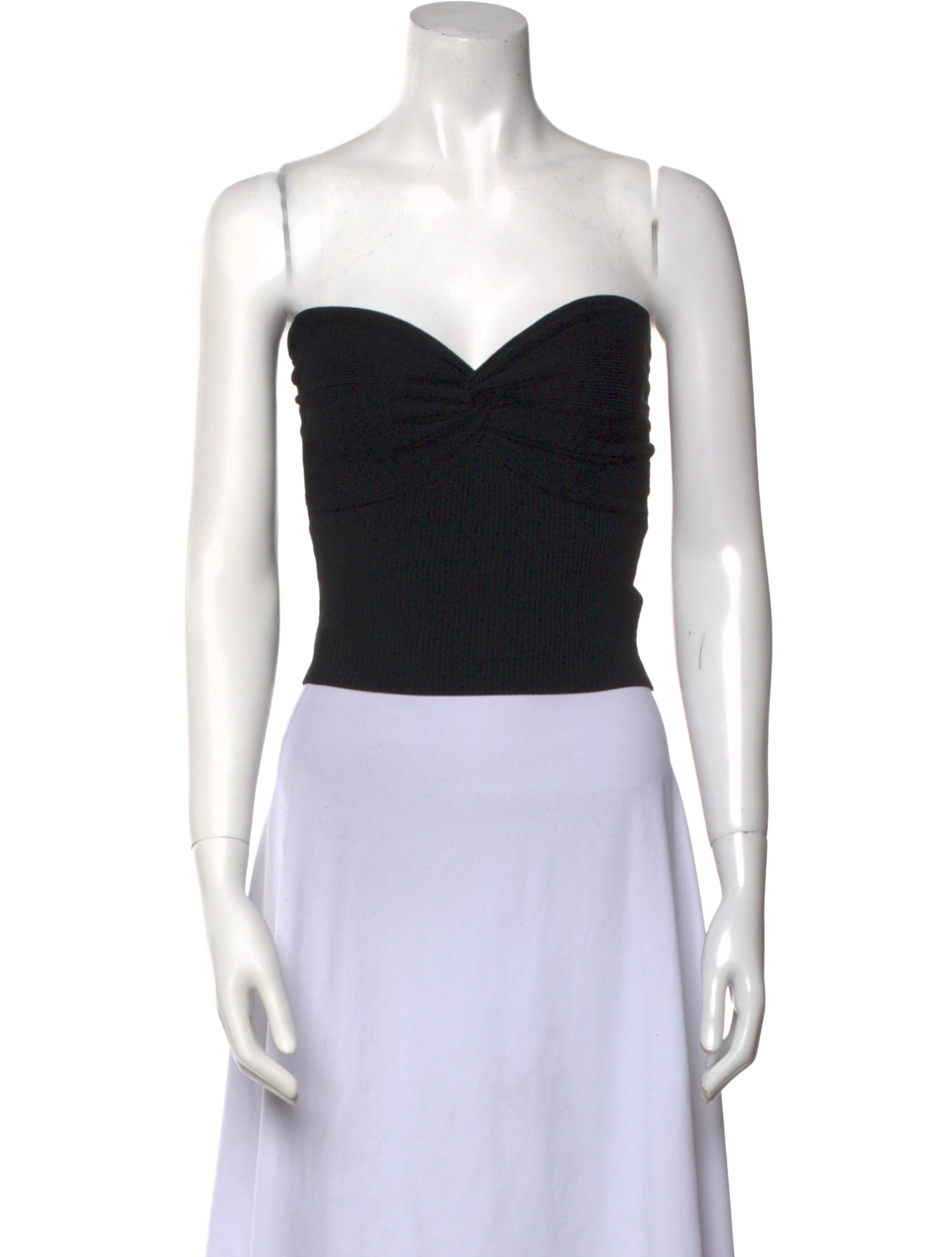 Dissh Strapless Crop Top - Black Tops, Clothing - WDHIS26286 | The RealReal