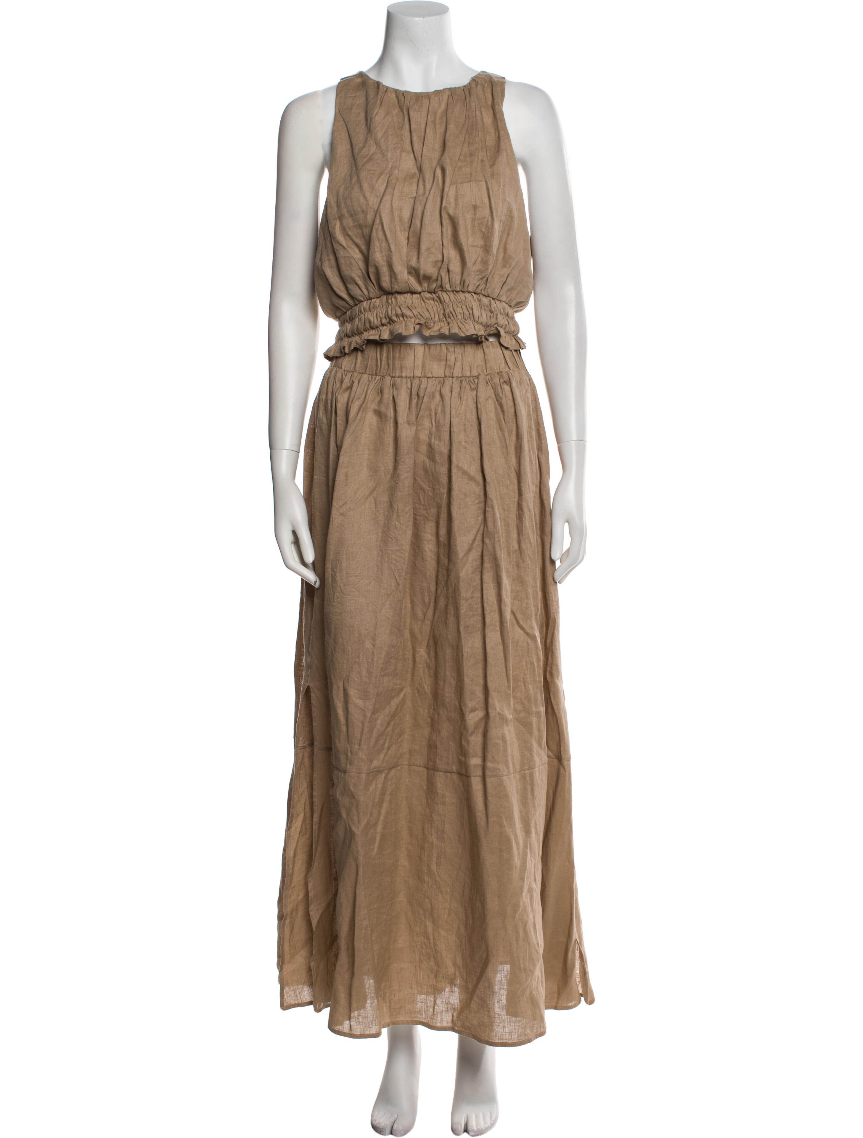 Dissh Linen Skirt Set - Neutrals Suits and Sets, Clothing - WDHIS26393 ...