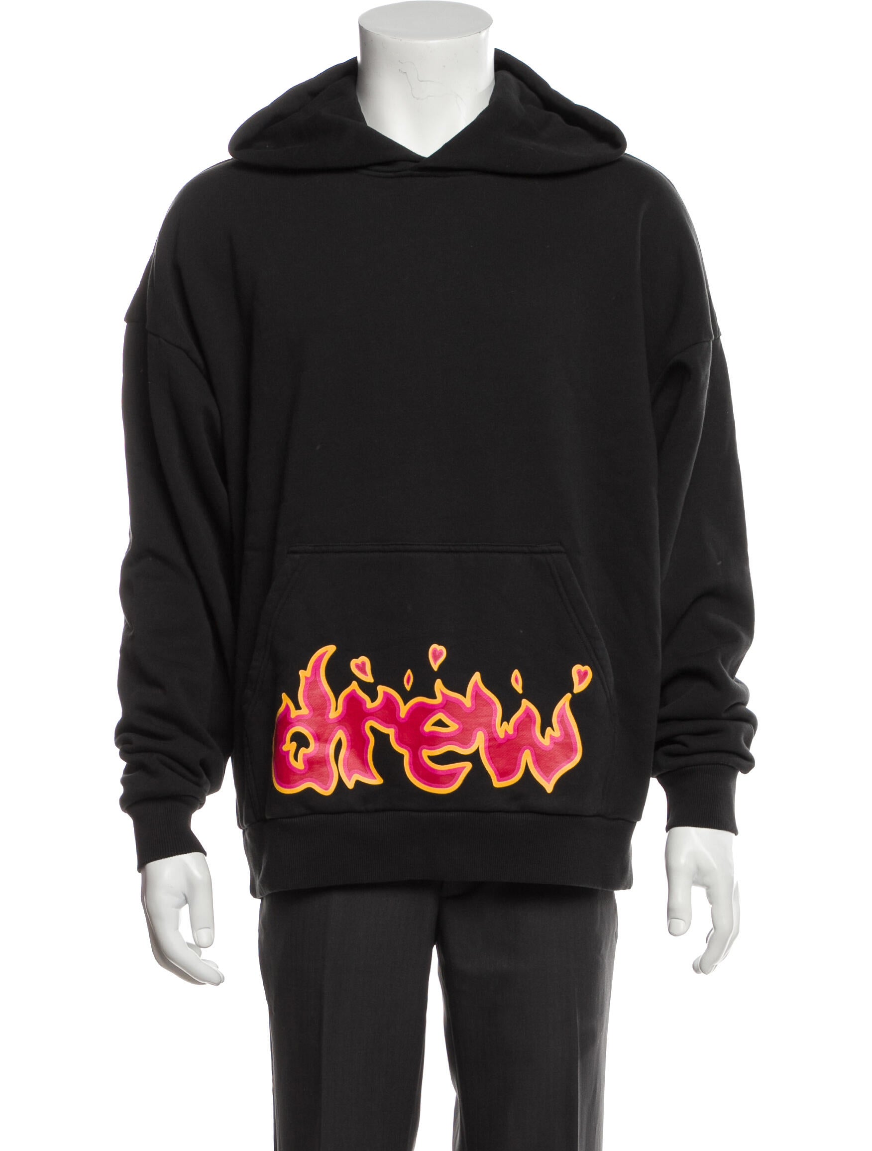 Drew House Graphic Print Crew Neck Hoodie w/ Tags - Black Sweatshirts ...