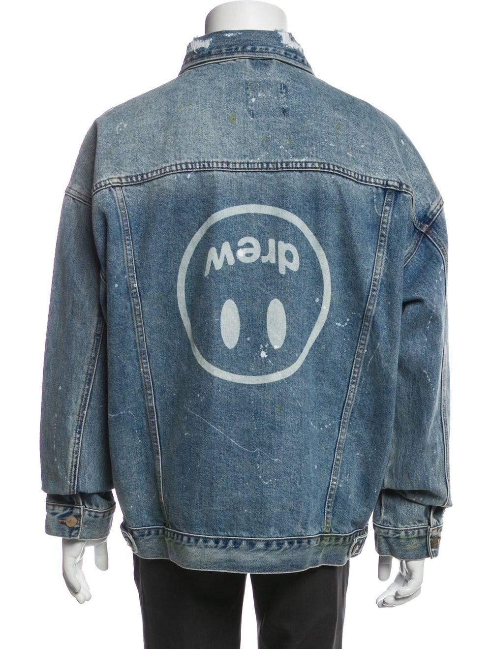 Drew House Graphic Print Denim Jacket - Blue Outerwear, Clothing ...